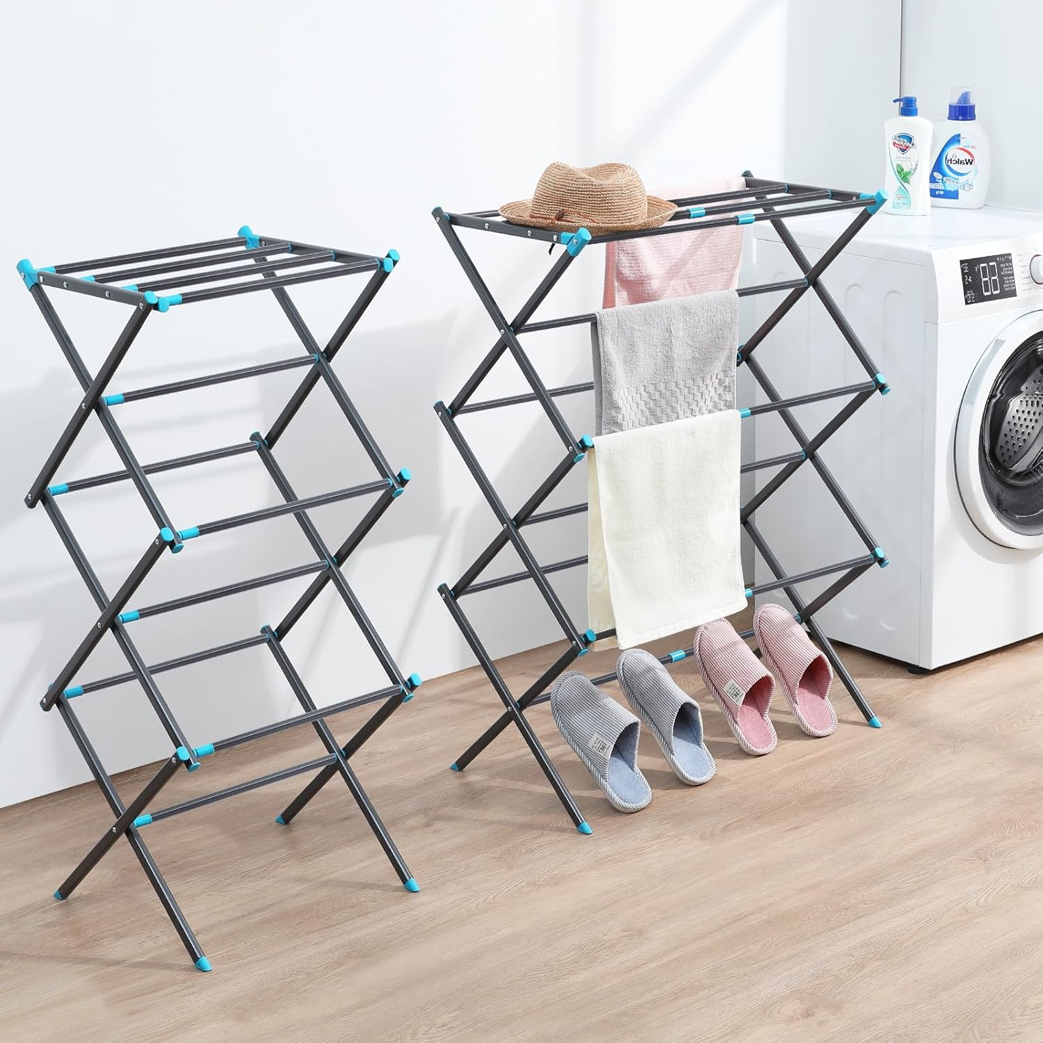 Amazon.com: APEXCHASER Clothes Drying Rack, 3-Tier Laundry Drying Rack ...