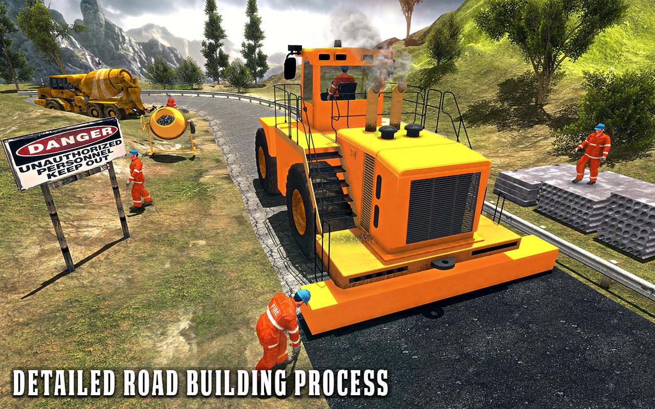 Road Construction Games Simulator - Modern City Building Excavator game ...