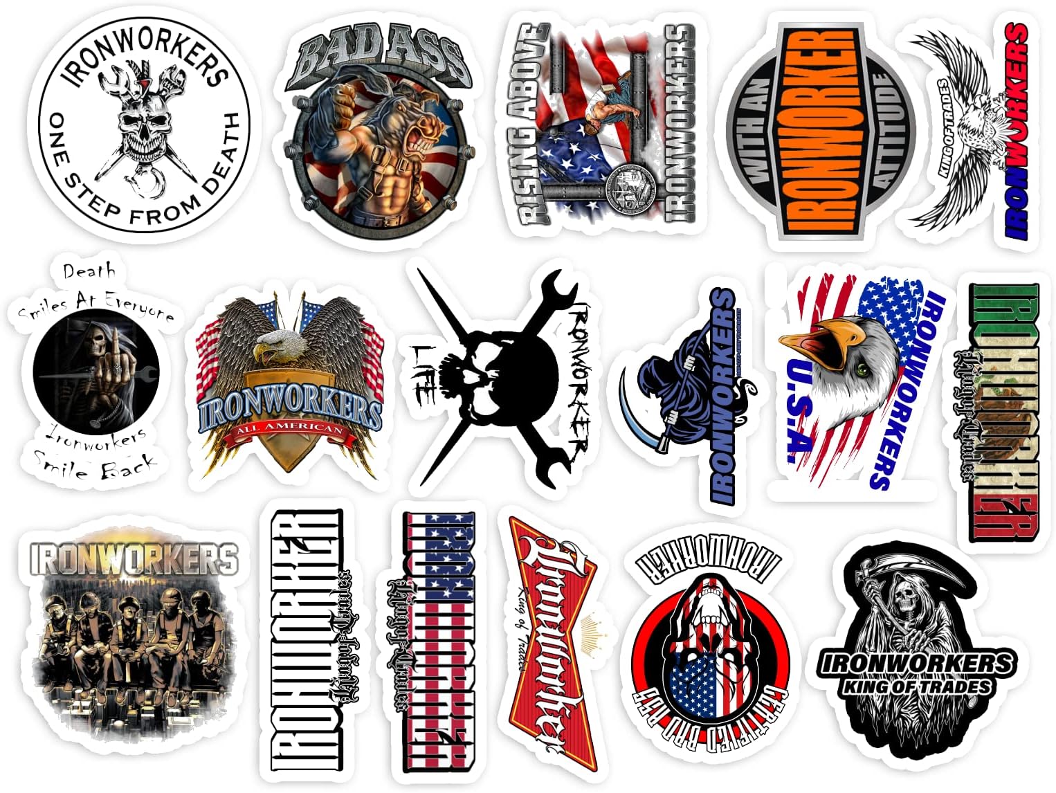 Amazon.com - Rodbusters 19 pcs Sticker Pack Laminated Vinyl Waterproof ...