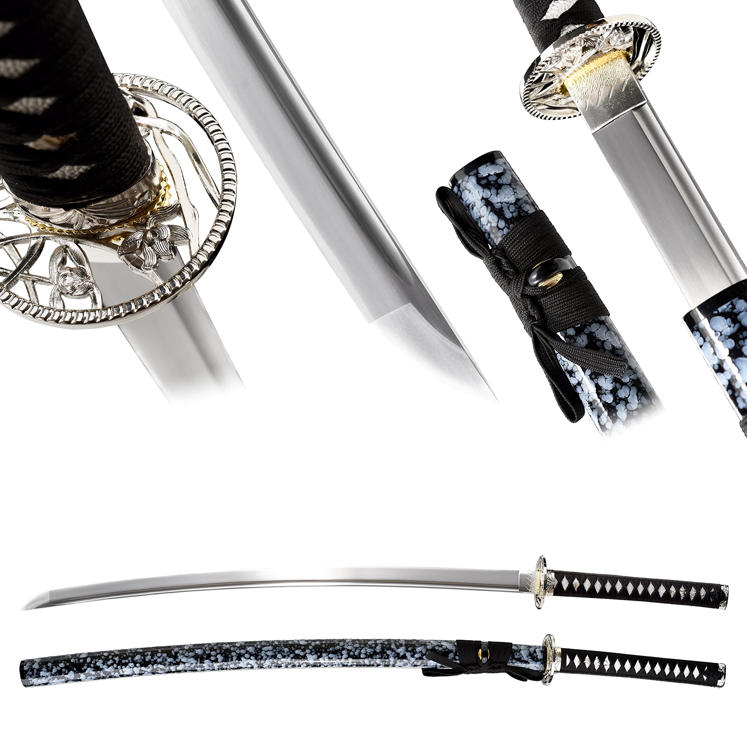 JIHPEN sword,Full Tang Katana 41-inch Katana,Handmade Samurai Sword ...