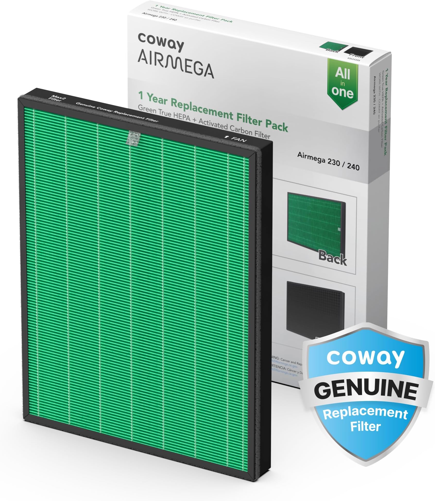 Amazon.com: Coway Airmega 230/240 Air Purifier Replacement Filter Set ...