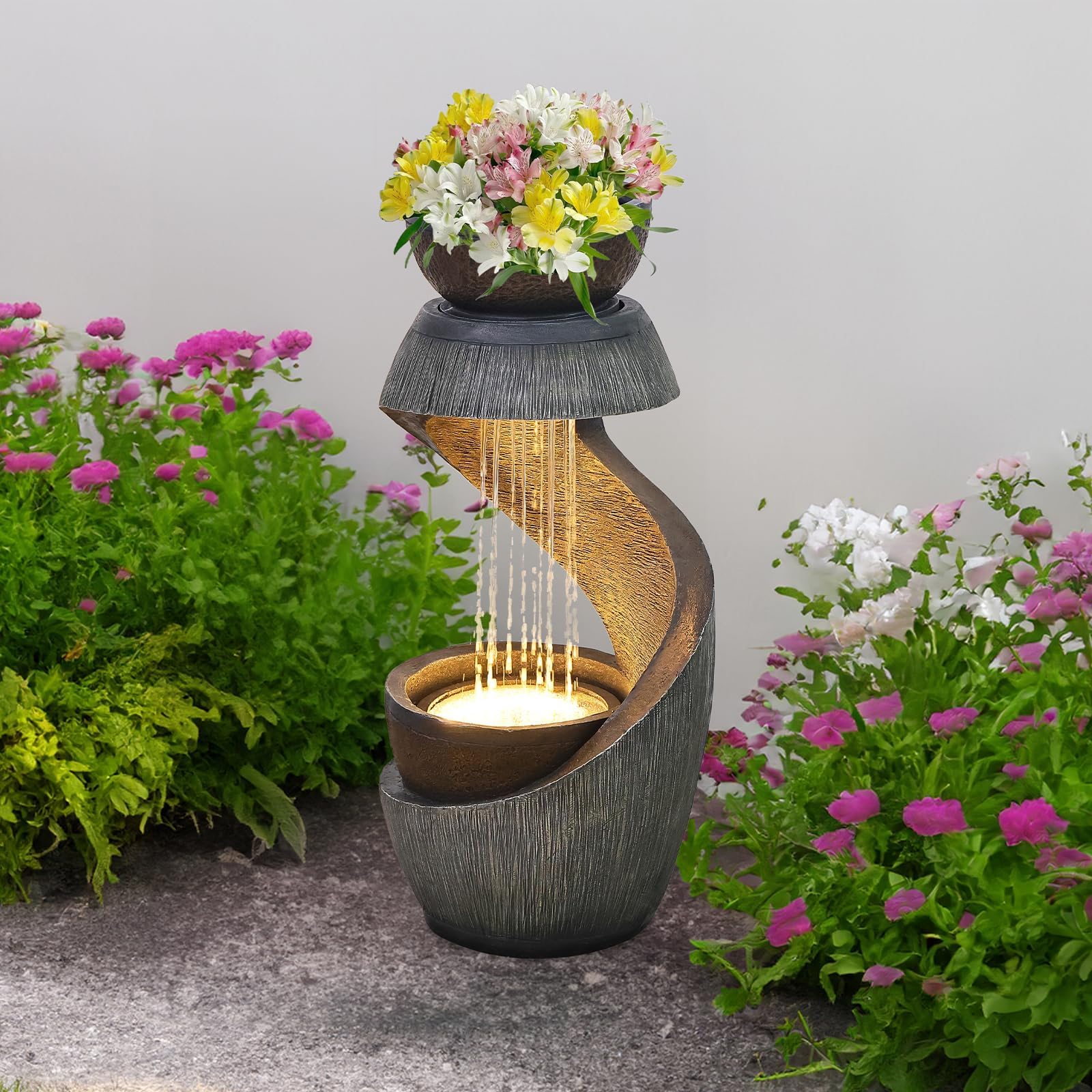 Contemporary Solar Light Waterfalls