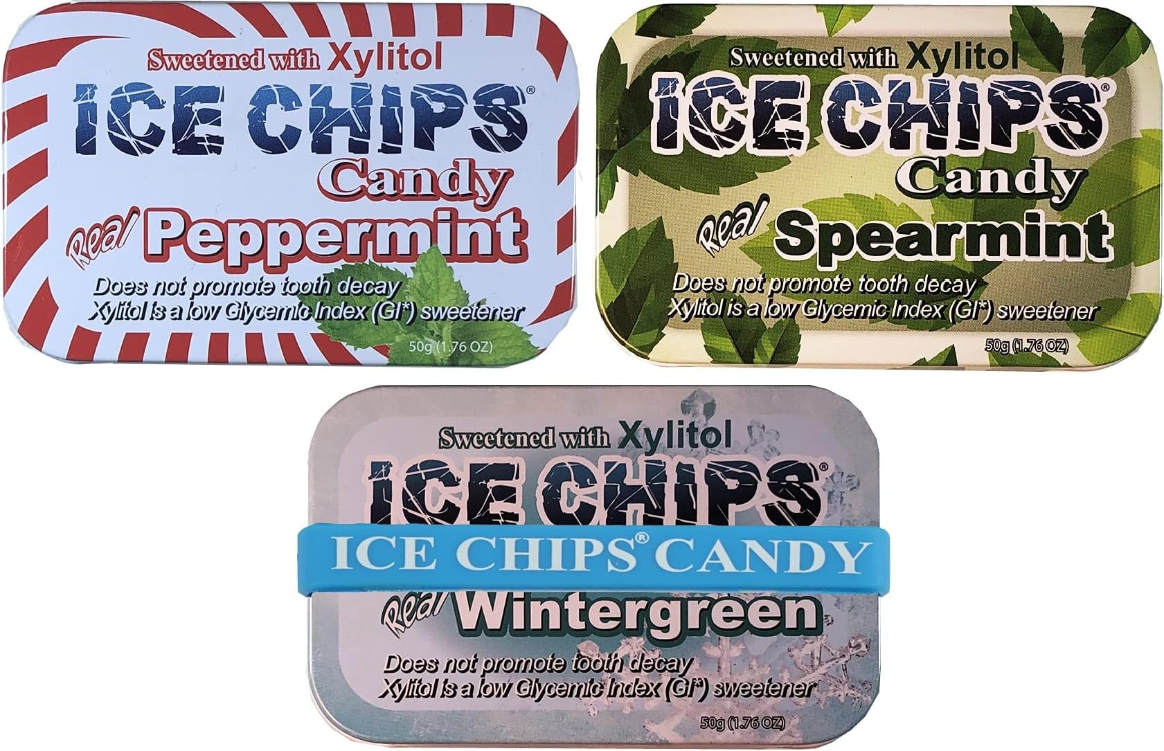 Amazon.com : New! Ice Chips Candy in Resealable Packets, 3 Pack Variety ...