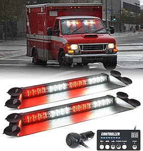 Amazon.com: LUMENIX LED Emergency Dash Strobe Lights Bar w/Controller ...