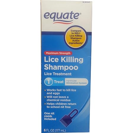 Amazon.com: Equate Maximum Strength Lice Killing Shampoo 6oz Compare to ...