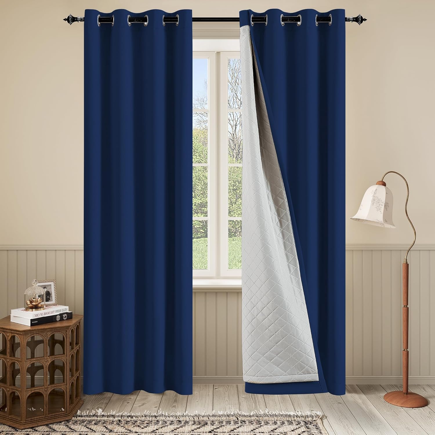 Amazon.com: OYRING Soundproof 3 Layers Curtains Thermal Insulated Heavy ...