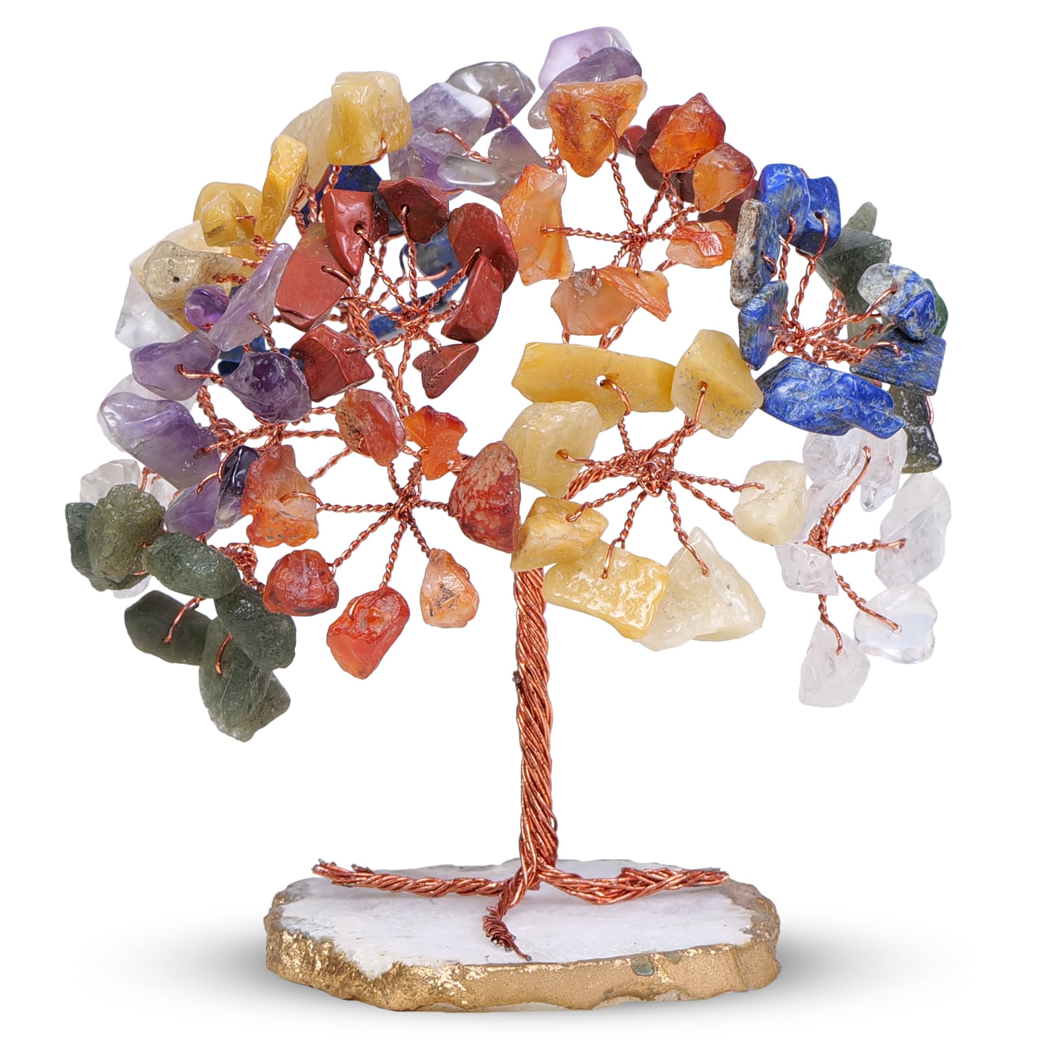 Amazon.com: Seven Chakra Tree, Stones And Crystals, Office Desk Decor ...