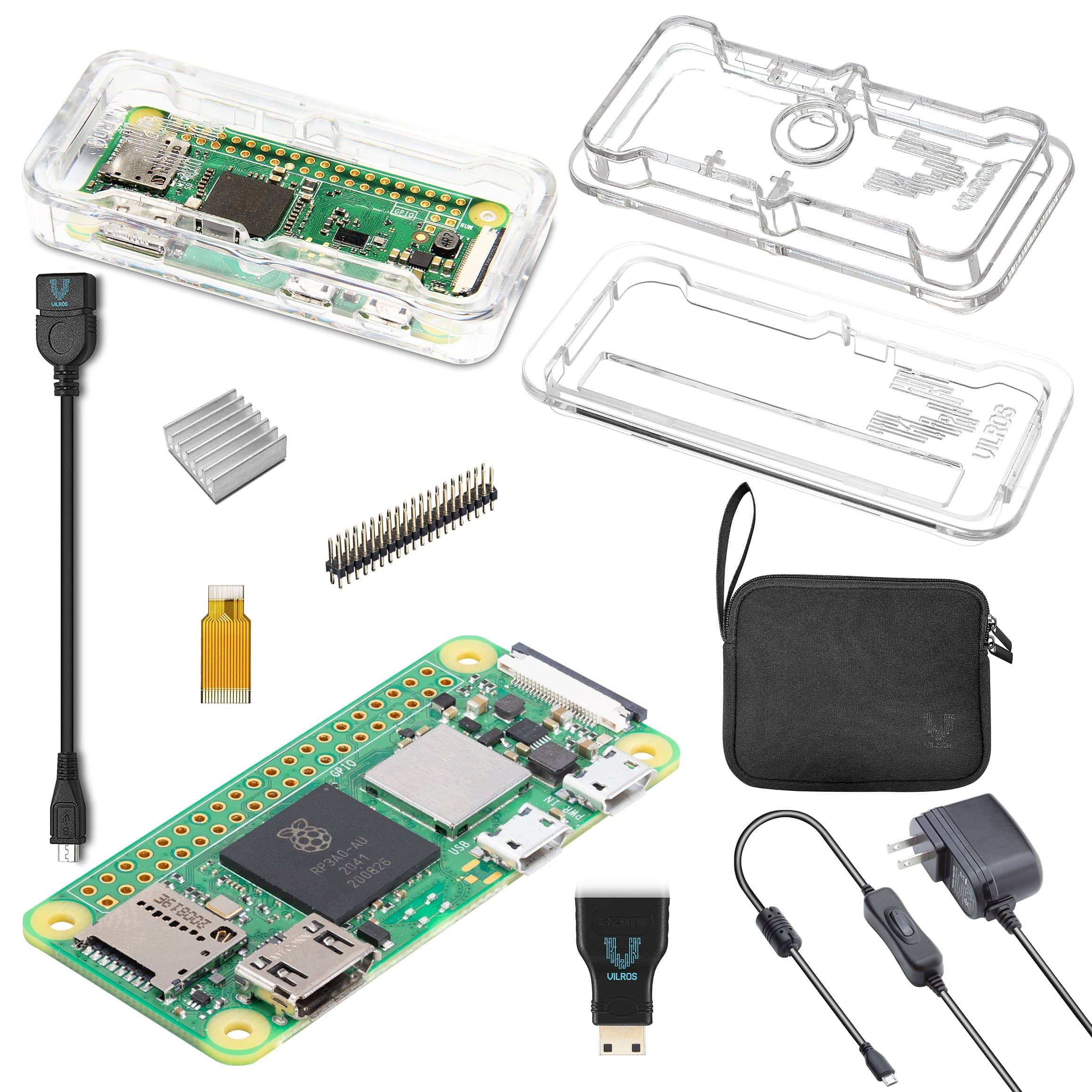 Buy Vilros Raspberry Pi Zero 2 W Basic Starter Kit- Incudes Case, Power ...