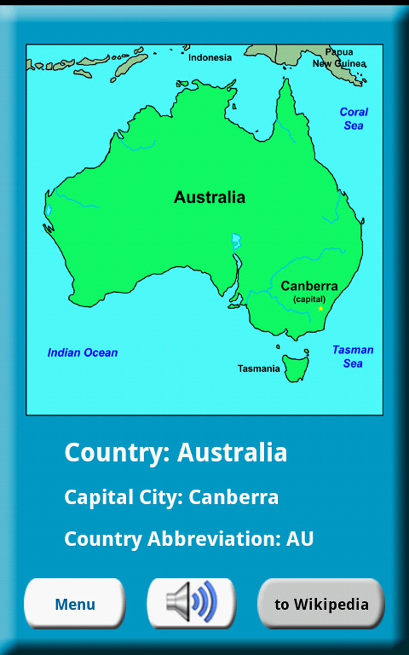 Australia Map Capital Cities
