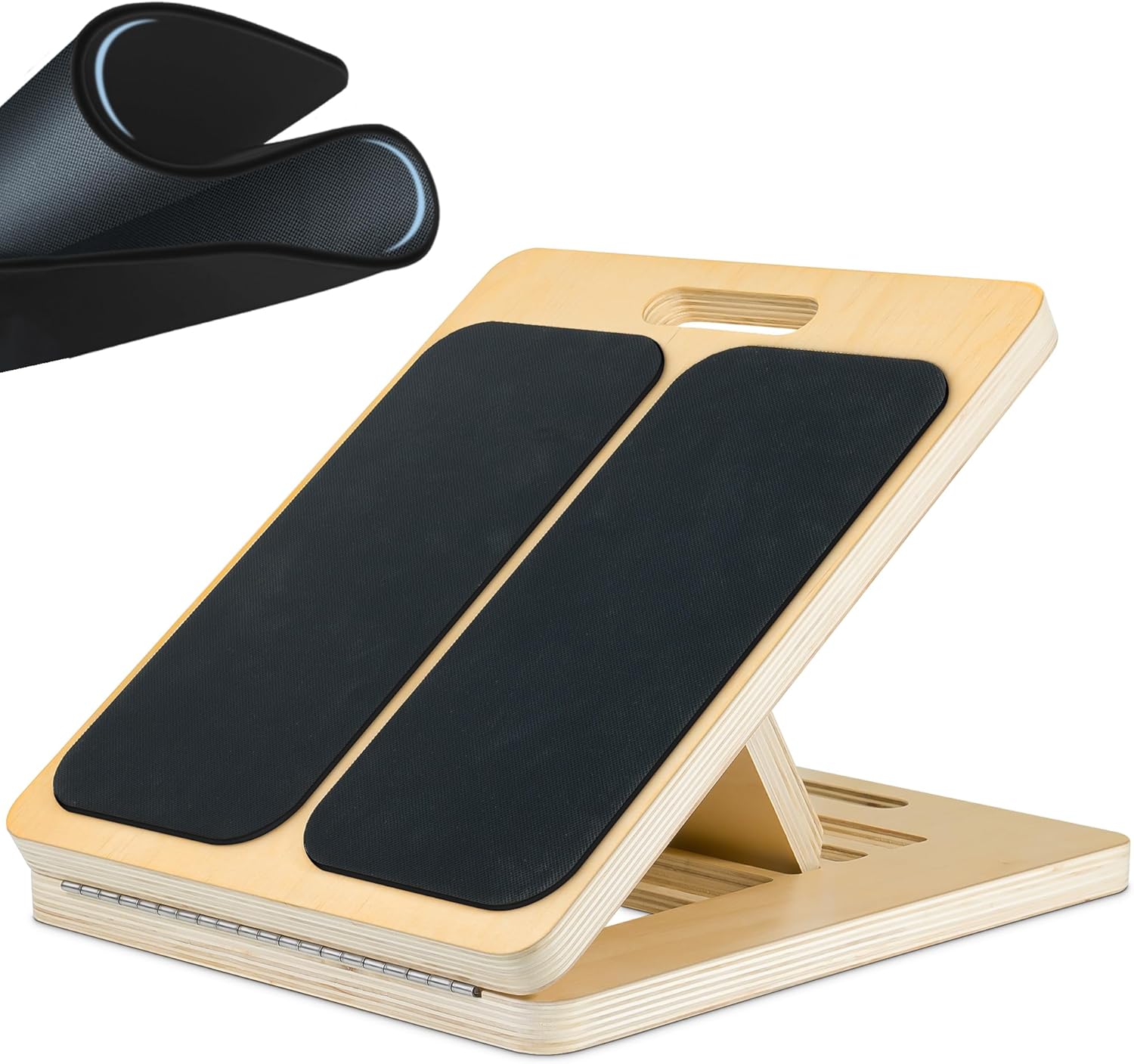 Amazon.com: Portable Slant Board with Soft Silicone Pad, Wooden Slant ...