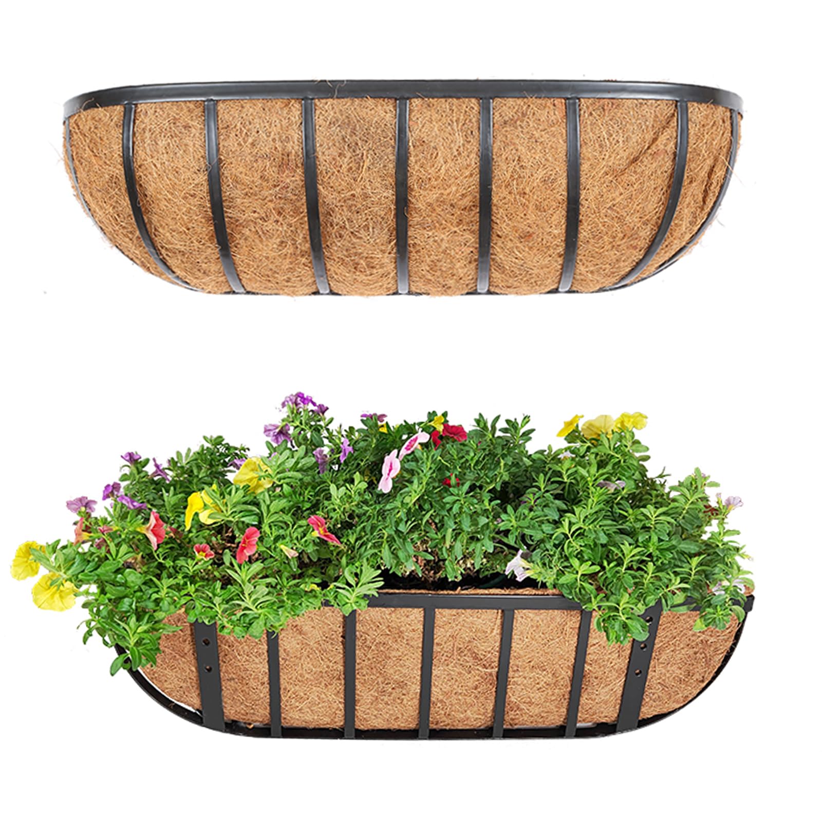 Snapklik.com : HKZ Deck Balcony Railing Planter Window Boxes - 2 Pack ...