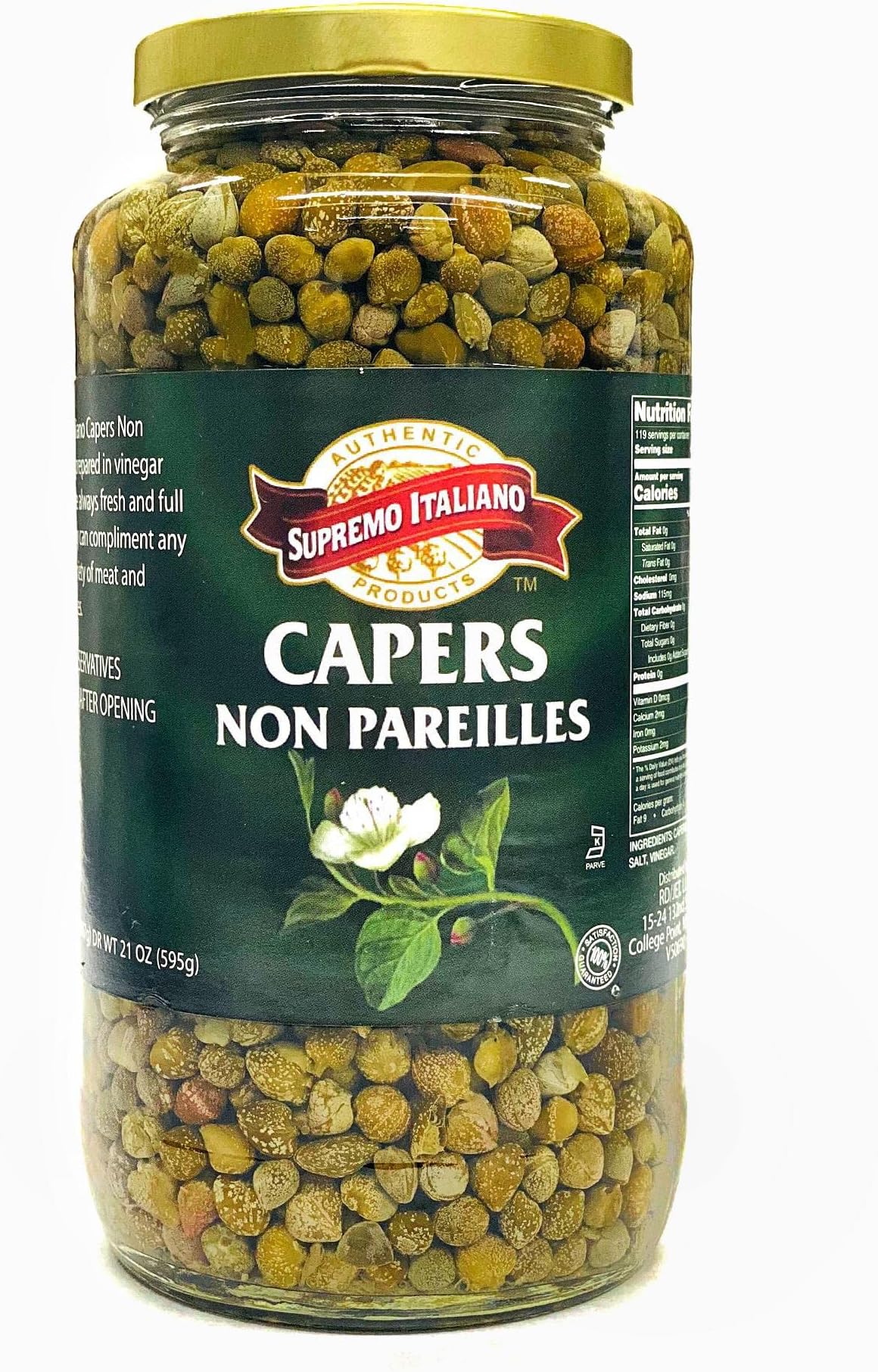 Amazon.com : Supremo Italiano Capers, Non Pareilles, 32 Oz (22 Oz ...