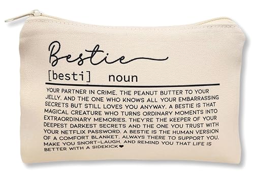 Amazon.com: Best friend Gift, Bestie Definition Makeup Bag, Best Friend ...