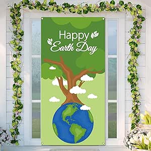 Amazon.com: Happy Earth Day Door Cover April 22 Save The Planet Party ...