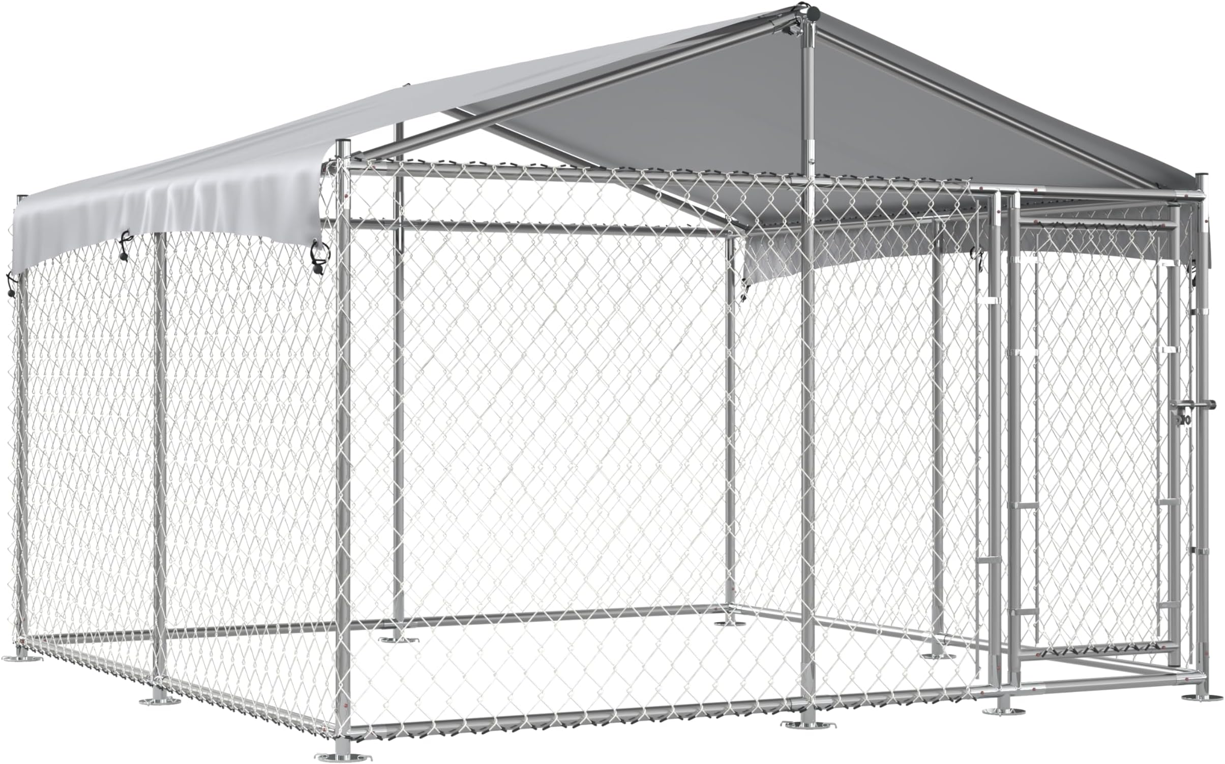 Amazon.com: UDPATIO 10' x 10' x 7.5' Large Dog Kennel, Outdoor Dog ...