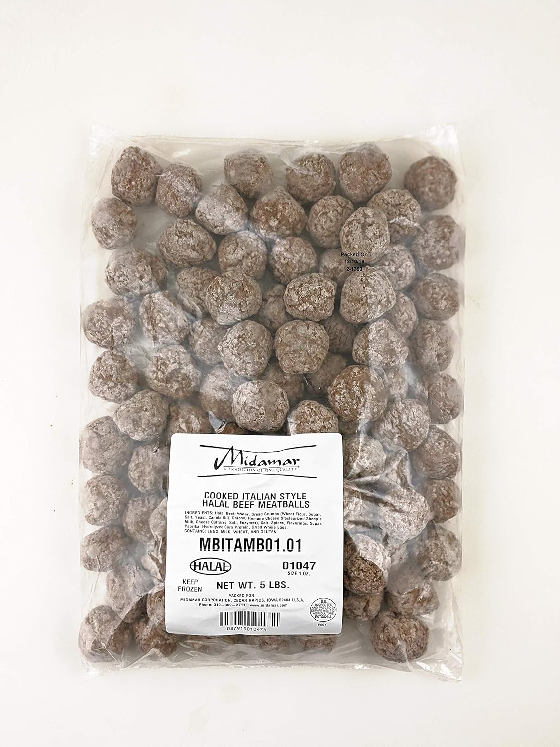 Amazon.com : Halal Beef Meatballs - Midamar - Cooked Italian Style - 5 ...