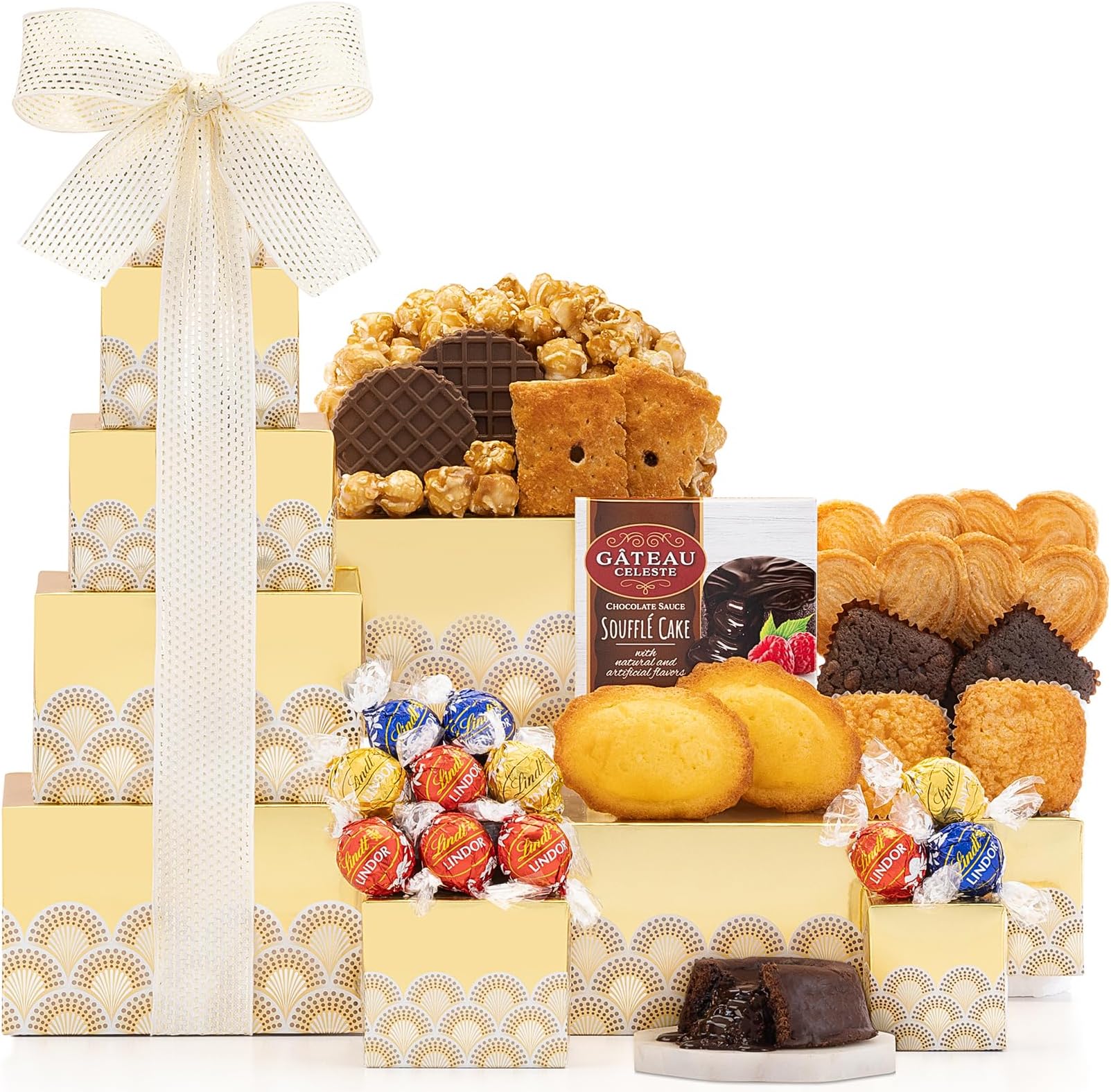 Amazon.com : Premium Gift Tower Box Nuts-Snack& Chocolate (Walnut ...