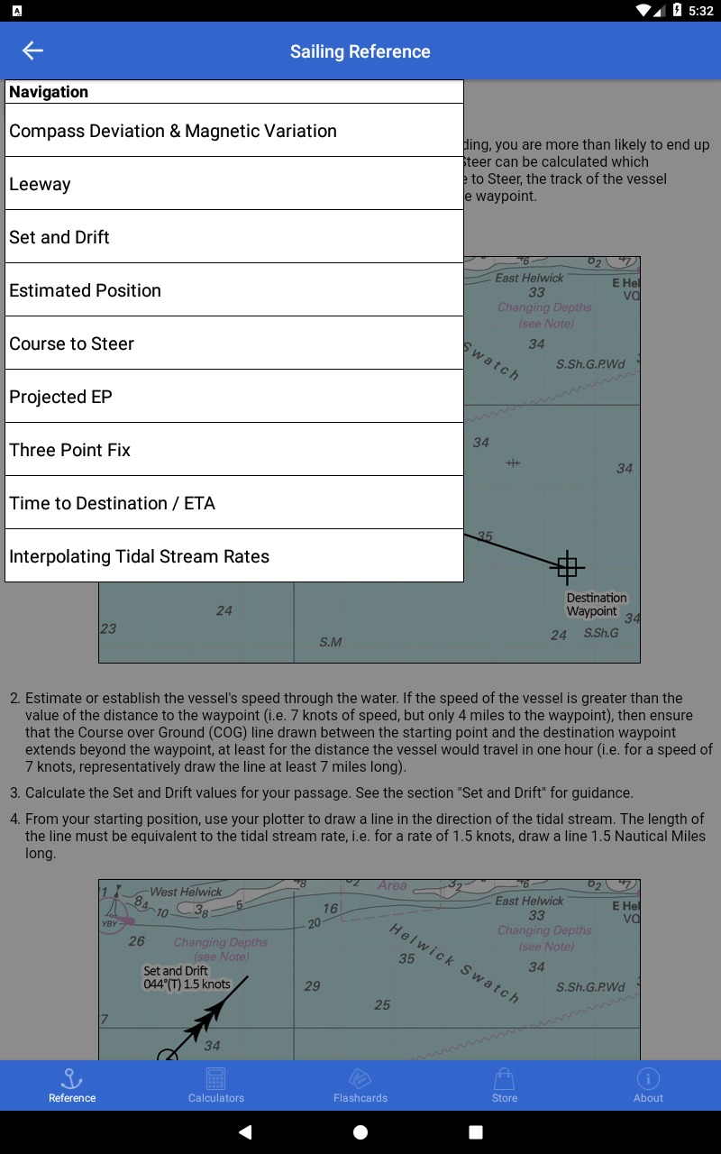 Sailing Reference - App on the Amazon Appstore