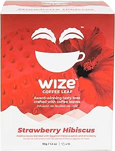 Wize Monkey té de hojas de café, ligeramente cafeínado, antioxidantes ...