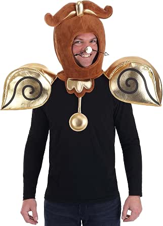 Amazon.com: elope Cogsworth Adult Costume Kit - Velour Hood, Collar ...