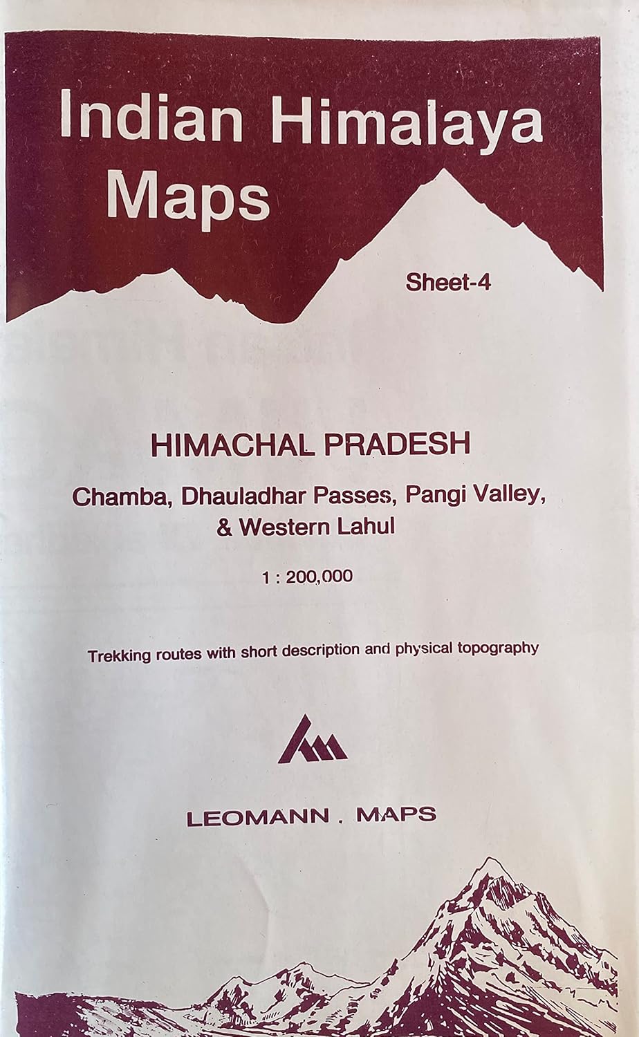 Buy India Himalaya Maps Sheet 4: Himachal Pradesh (Chamba, Dhauladhar ...