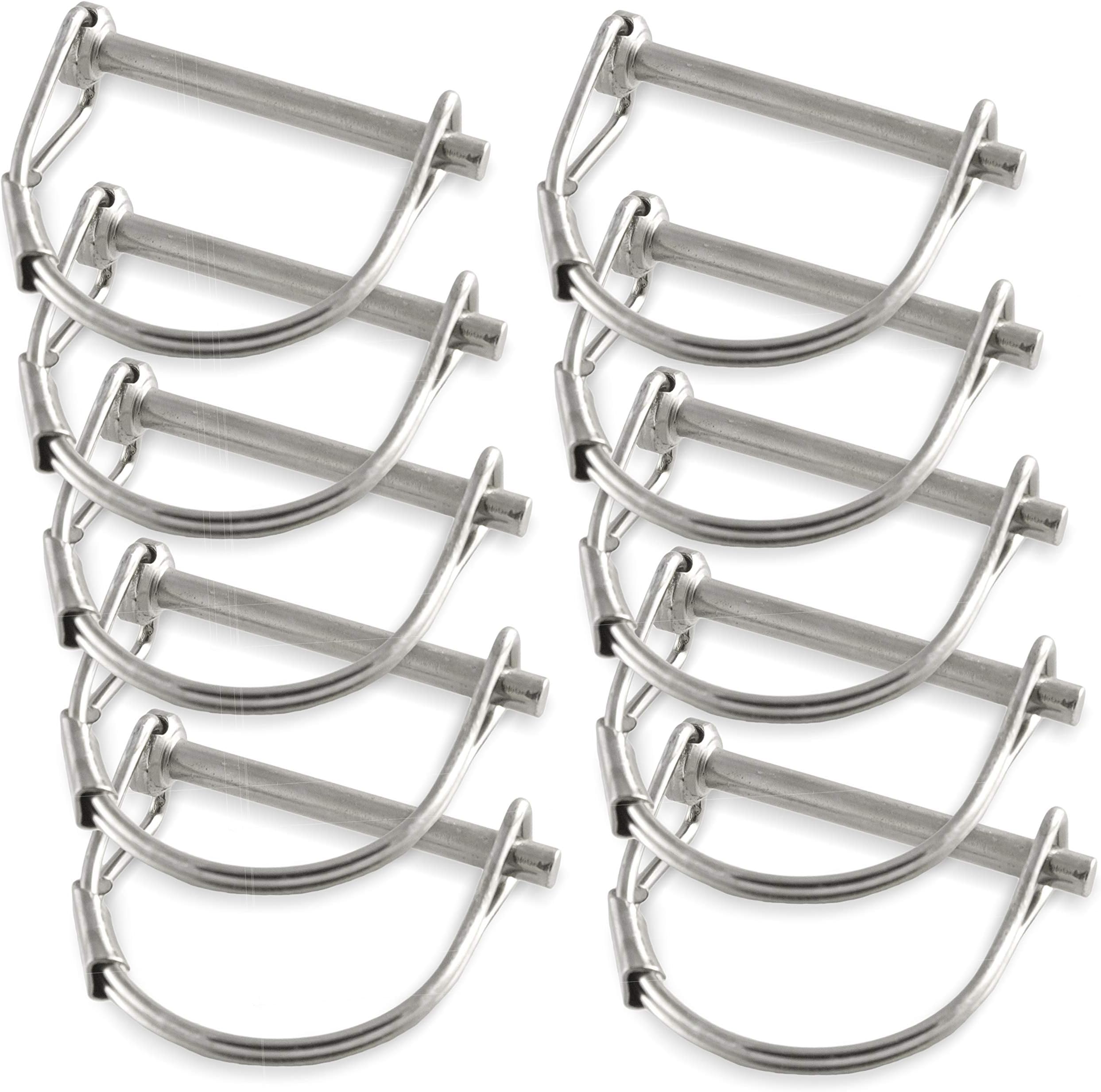 Amazon.com: PTO Round Shaft Locking Trailer Hitch Pin 1/2" x 2-5/8 ...