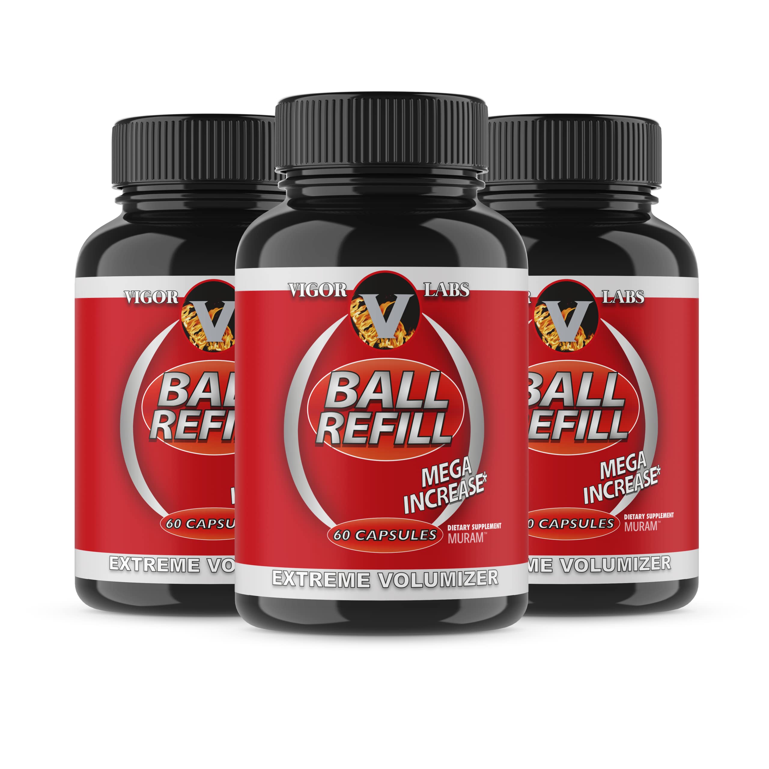 Buy (3 Pack) Ball Refill Advanced Formula, Ball Refill Pills BallRefill ...