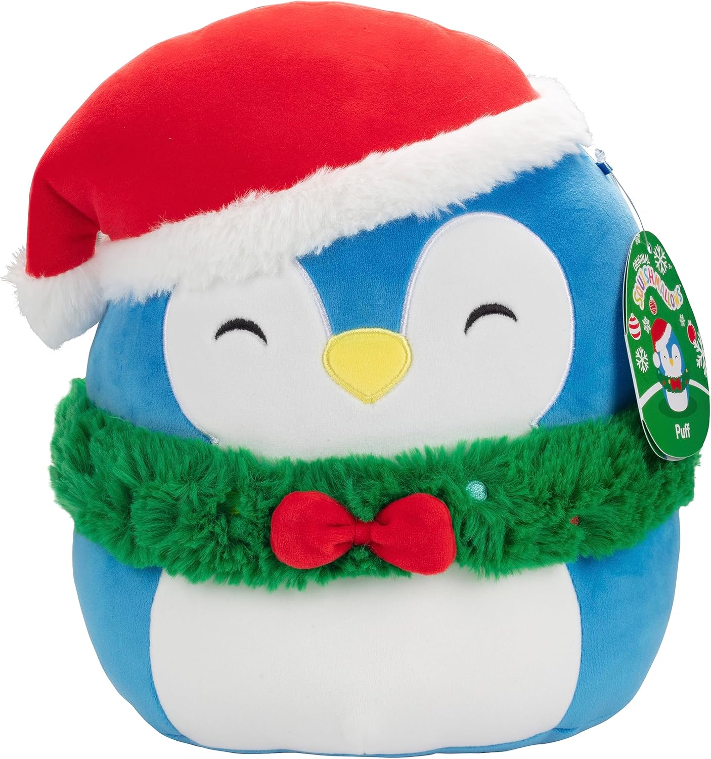 Amazon.com: Squishmallows 10" Puff The Penguin Christmas Plush ...