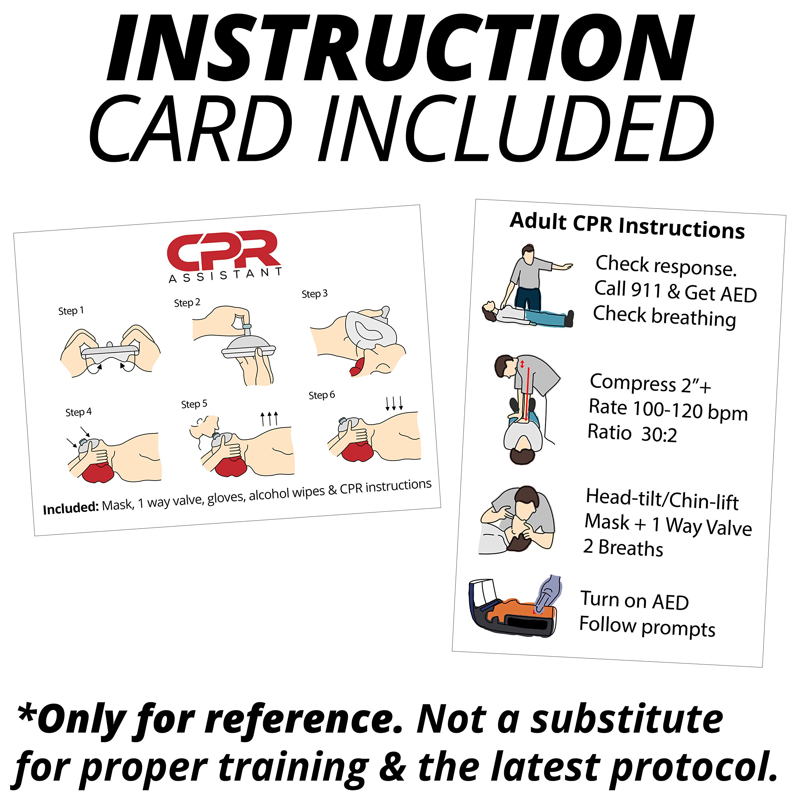 1 Adult/Child CPR Mask & Valve Pocket Resuscitator Kit by CPR Assistant ...