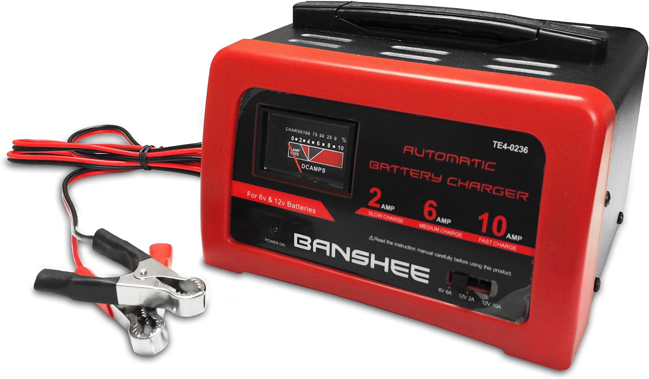 Amazon.com: 18 Amp Panel Mount Battery Charger & Tester for 12V Trailer ...