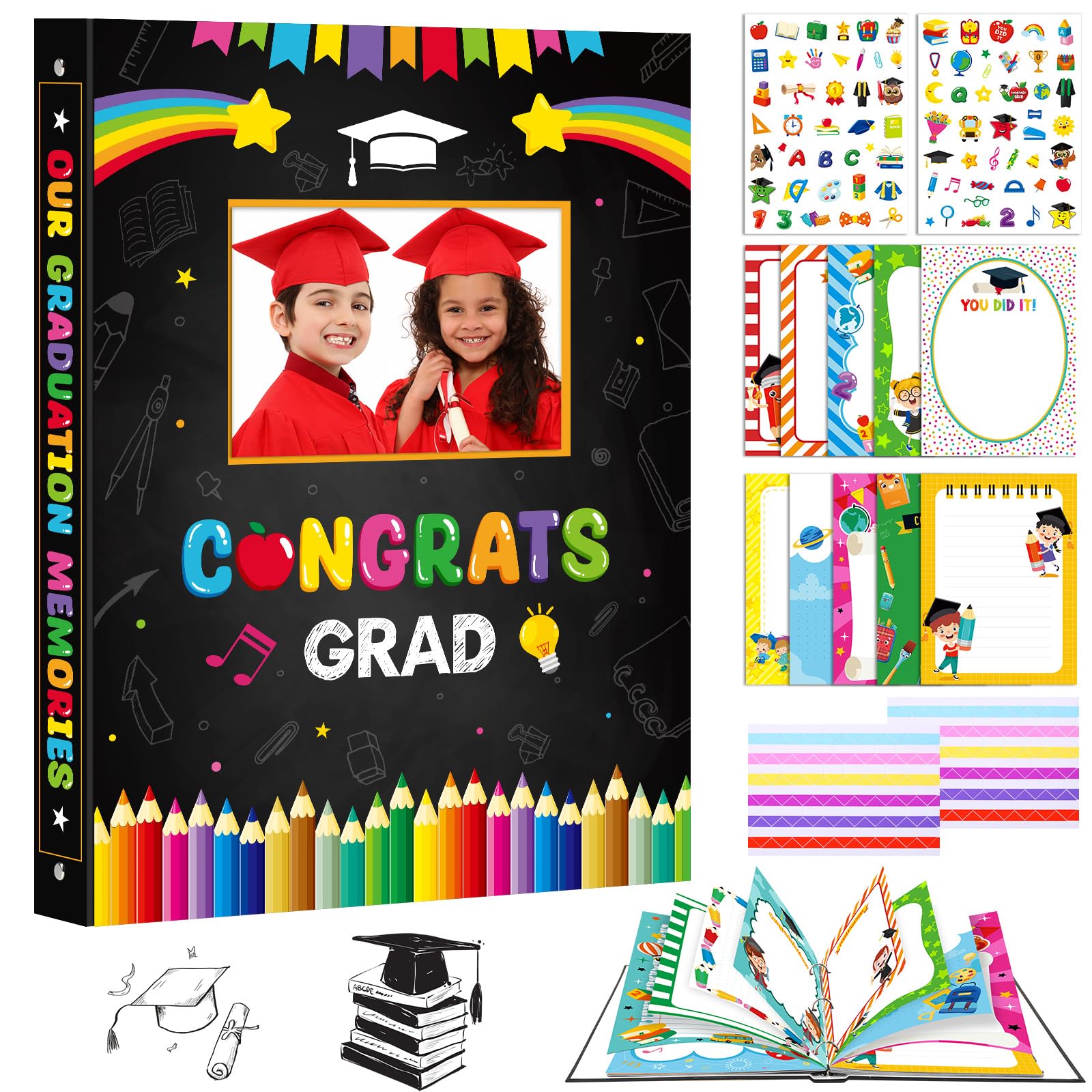 Snapklik.com : Pasimy Kindergarten Graduation Scrapbook Kit A4 ...