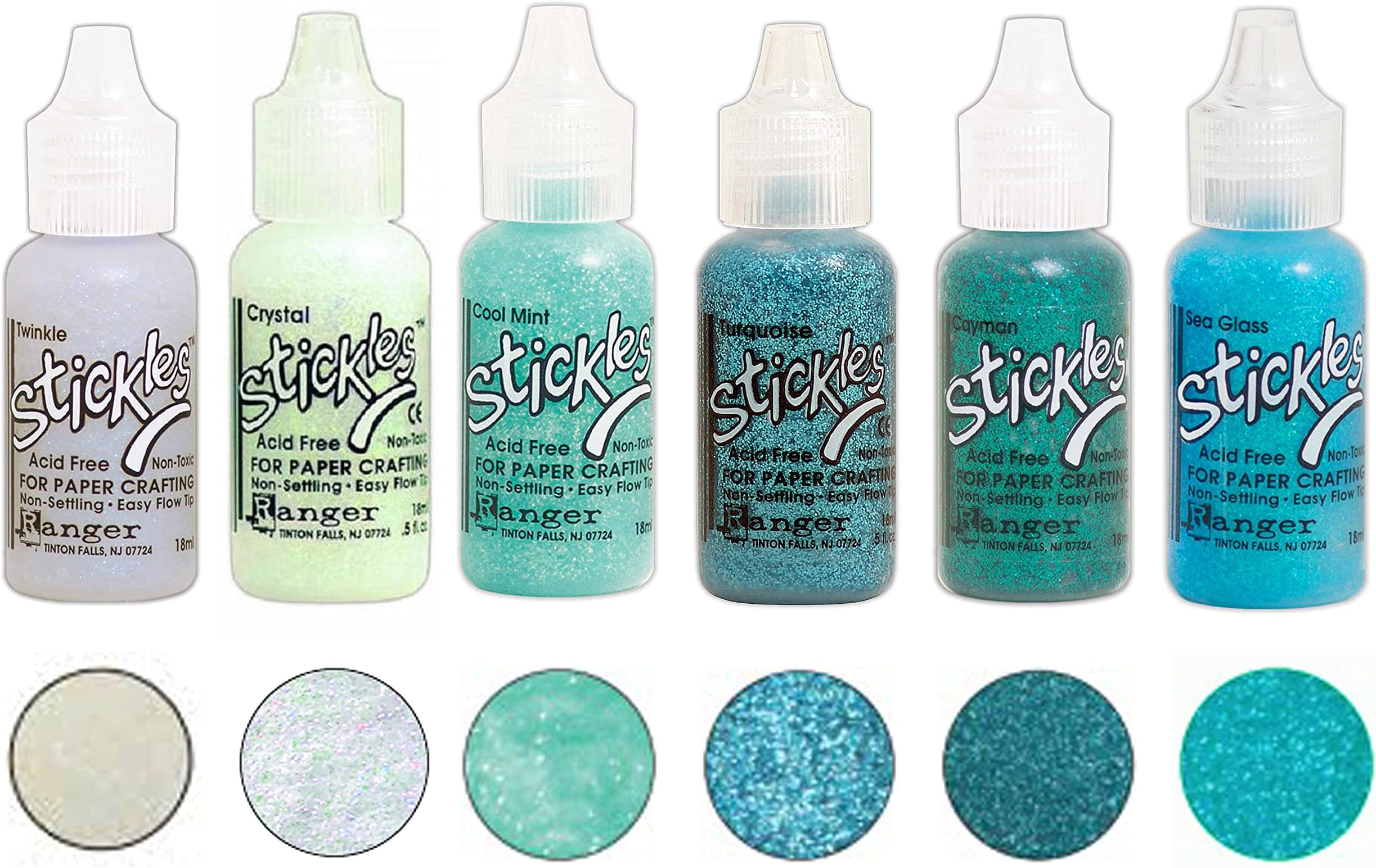 Amazon.com: Ranger Stickles Glitter Glue .5oz, Frosted Lace, 3 x 1 x 1
