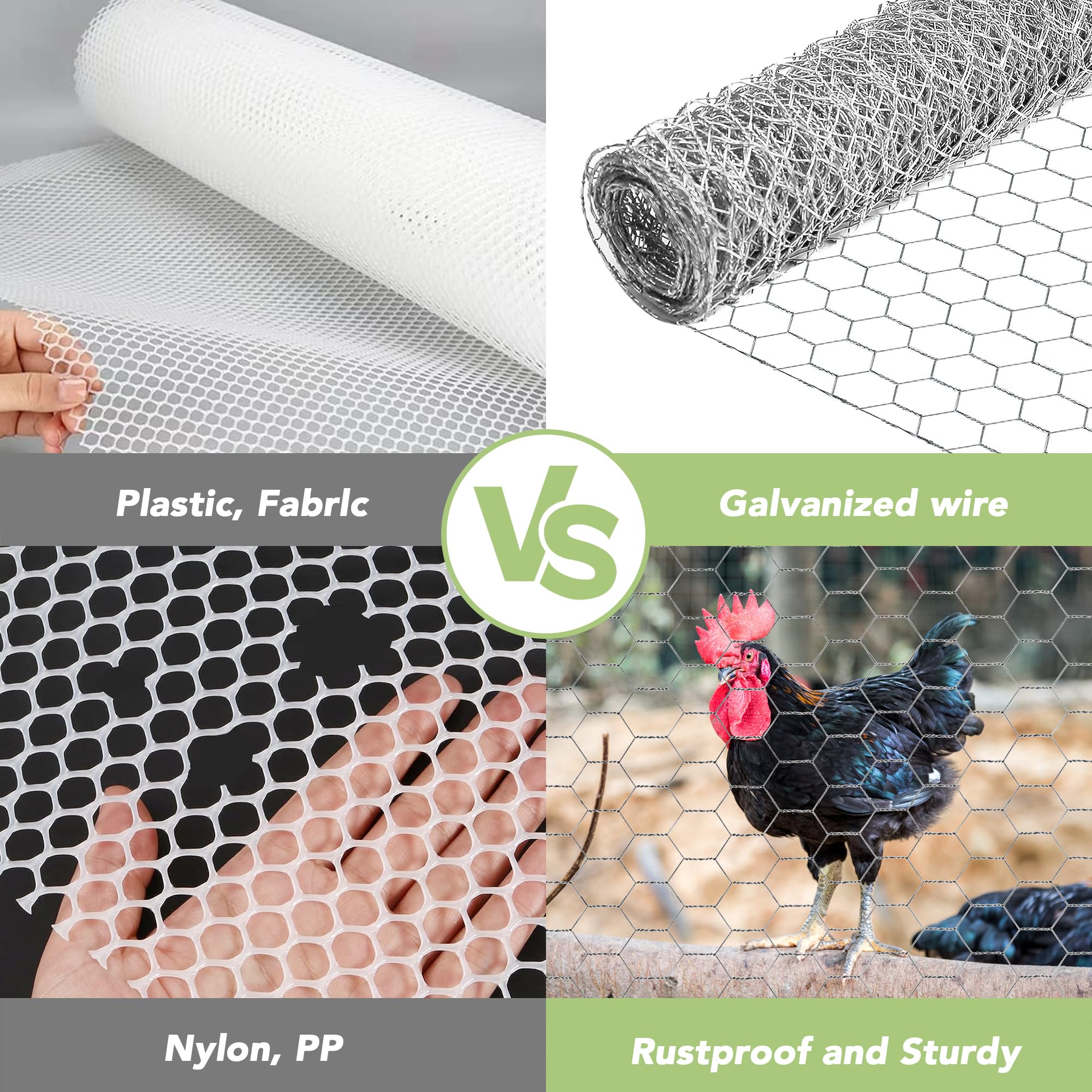 Snapklik.com : Chicken Wire, 17Inx40FT Chicken Wire Fencing For Garden ...
