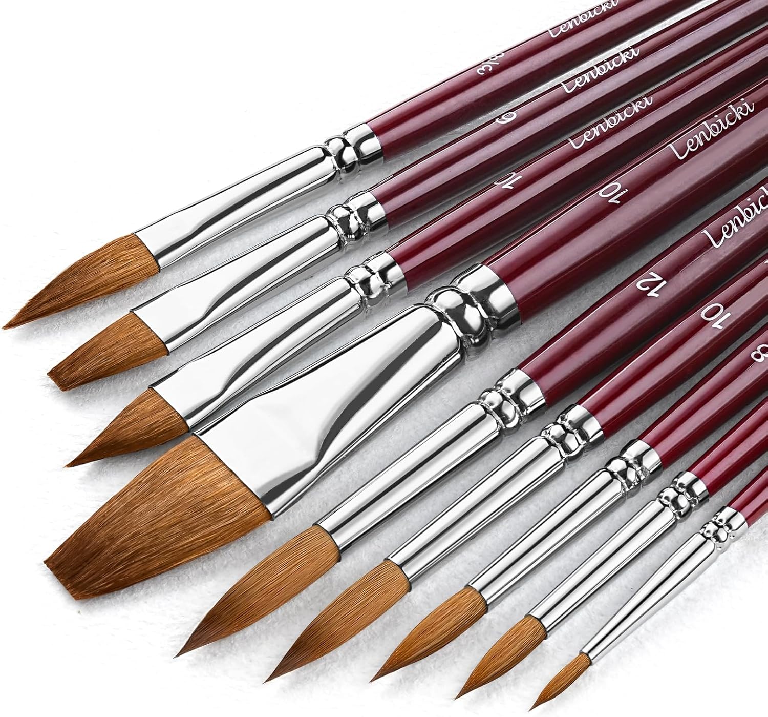 Amazon.com: Kolinsky Sable Paint Brushes Professional Kolinsky ...