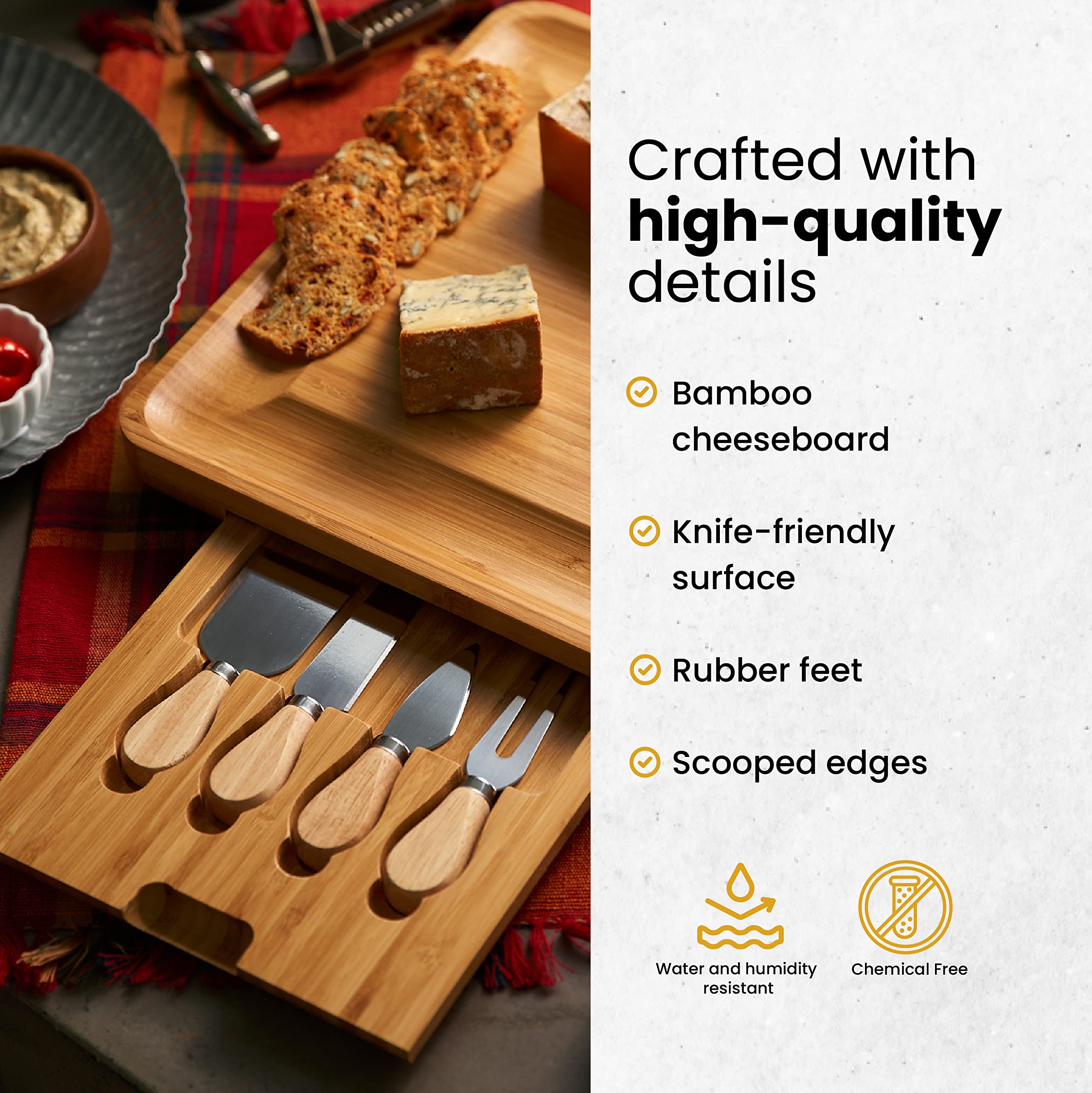 Snapklik.com : Machika Charcuterie Board Gift Set: Charcuterie Board ...