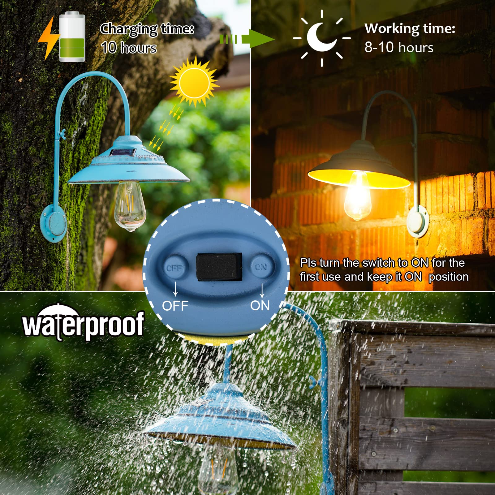 Barn Solar Outdoor Lanterns Solar Barn Wall Light Solar Lights