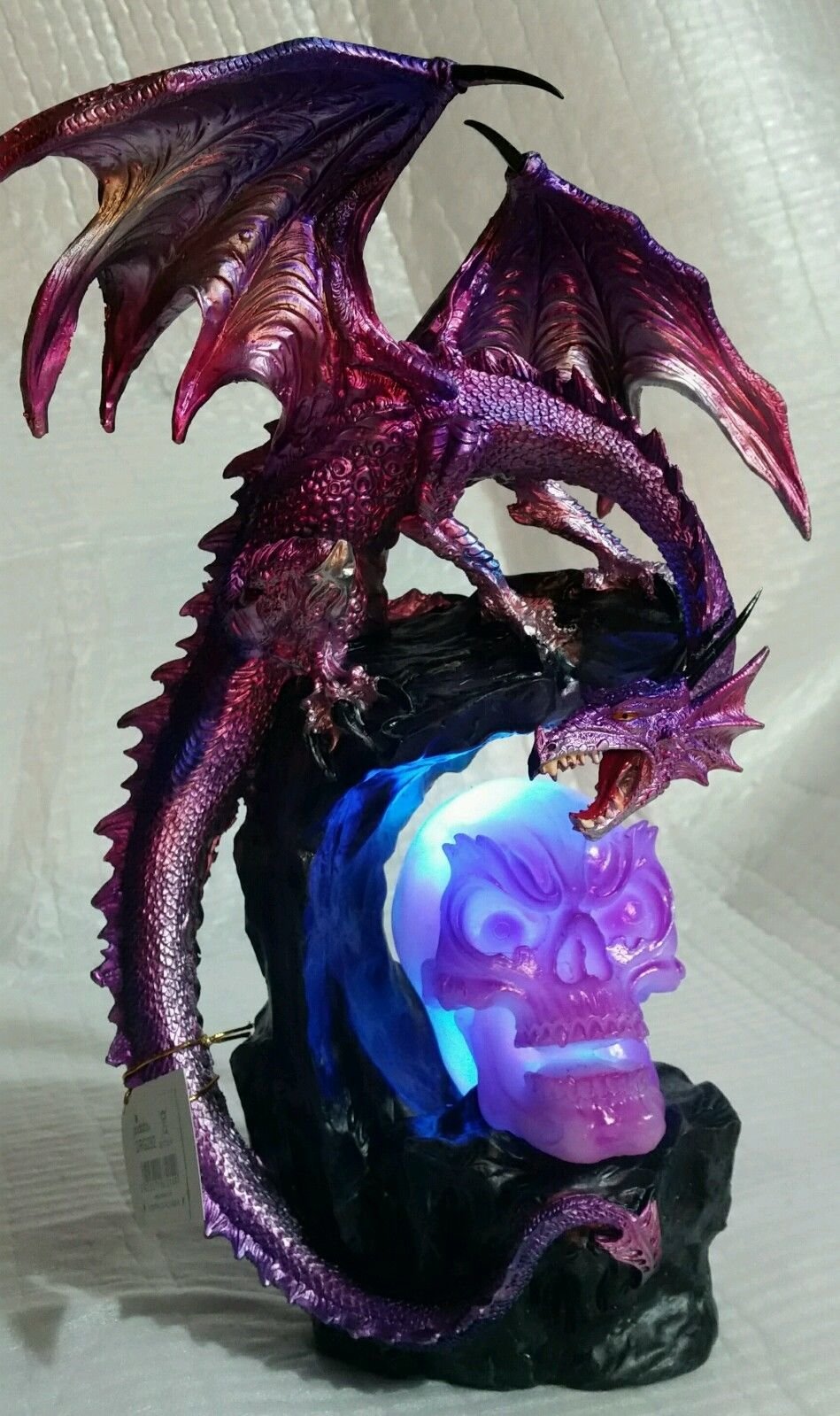 Purple Dragon Skulls On Fire