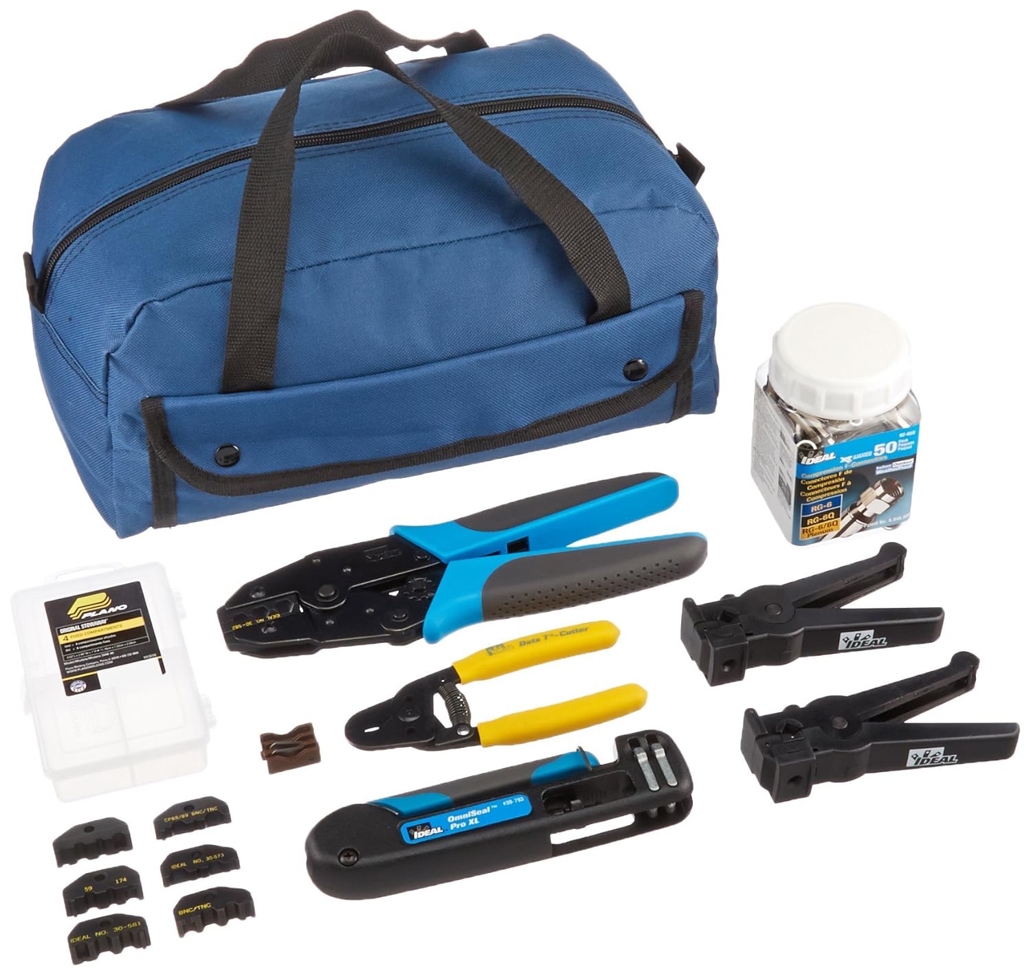 Ideal 33-410 RF COAX CRIMP & COMPRESSION KT, Black - Crimpers - Amazon.com