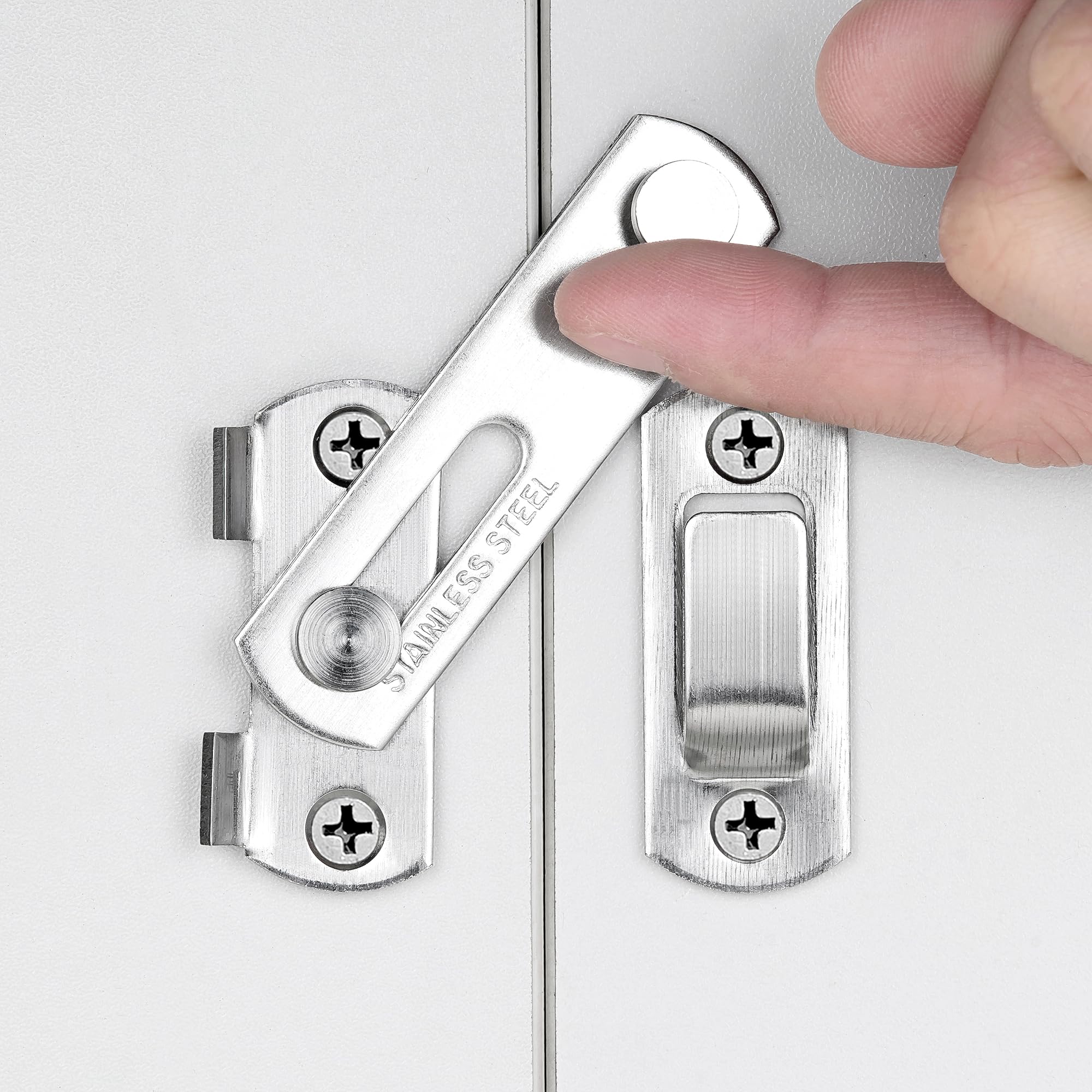 Snapklik.com : INIRET 6 Packs Barn Door Latches2.75” X 2.02” Brushed ...