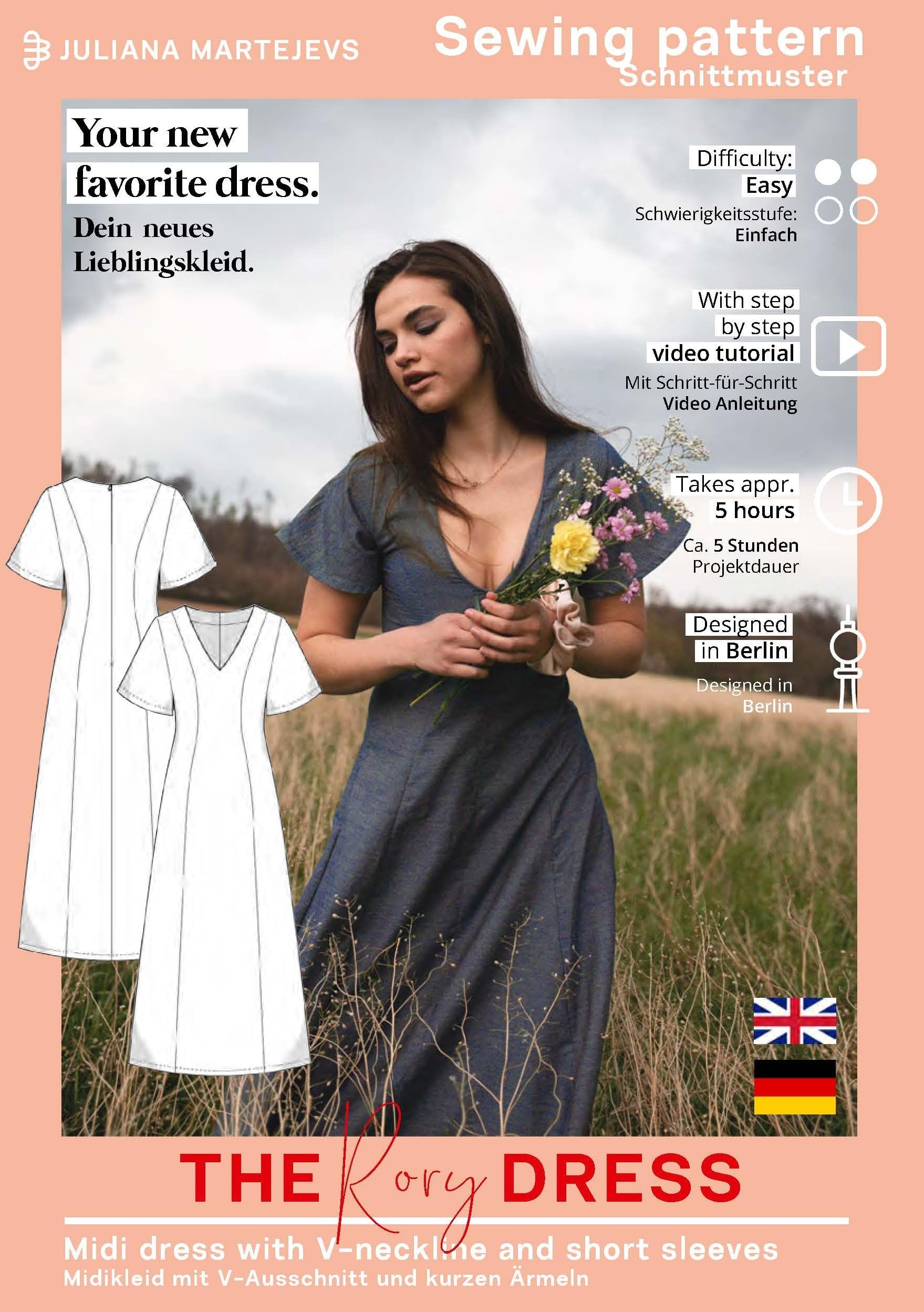 Simplicity Schnittmuster 7599 AA Damen Kleid,Habiller in 3 Variationen ...