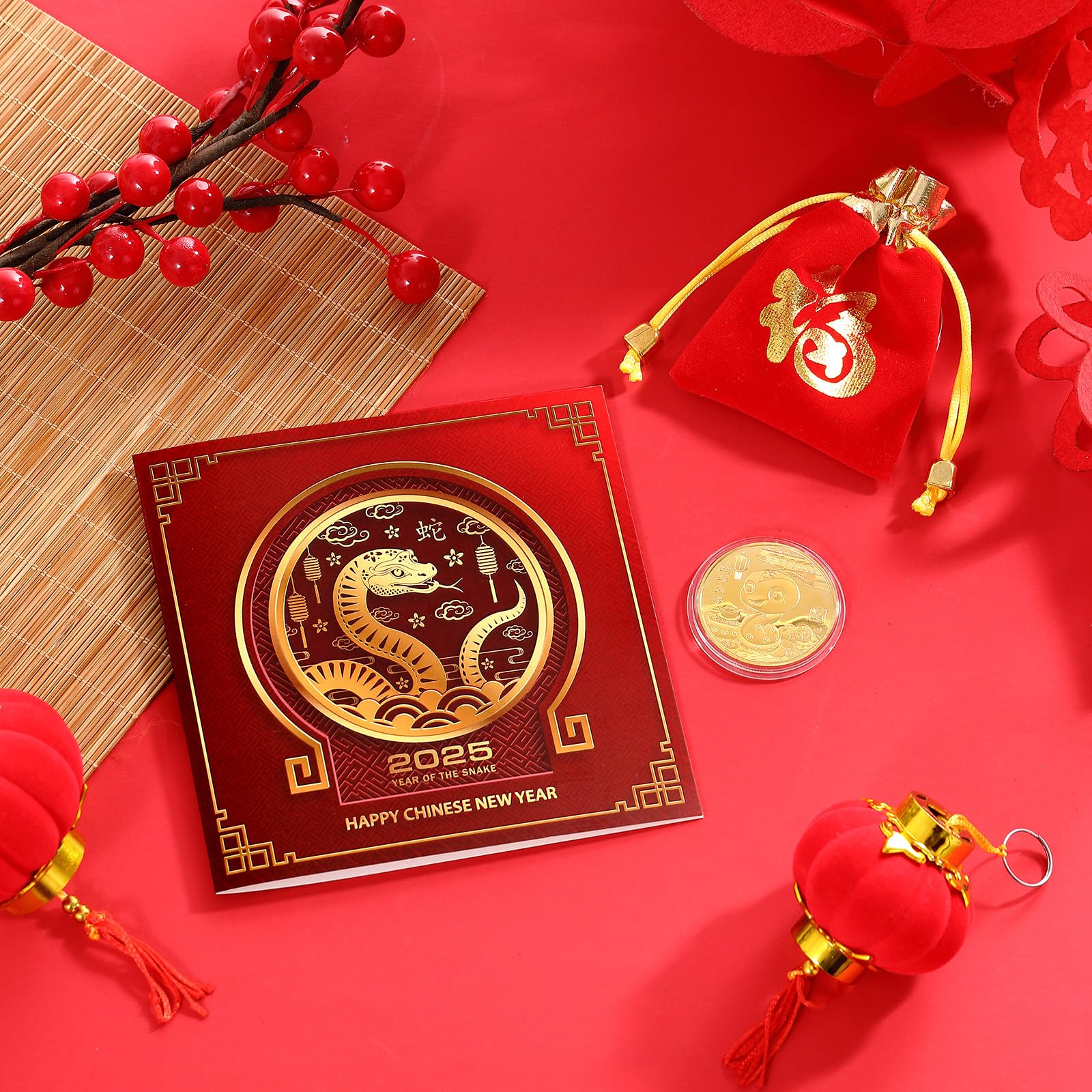 Otuuz Lunar New Year Gift Set Include Lunar New Year Card 2025 with ...