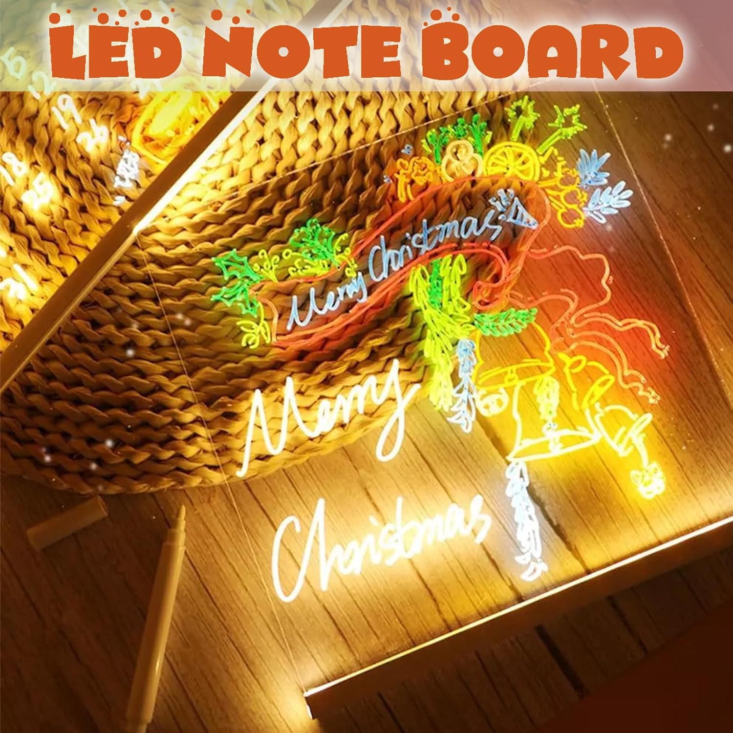 Led Note Board with Colors,Led Light Up Acrylic Philippines | Ubuy