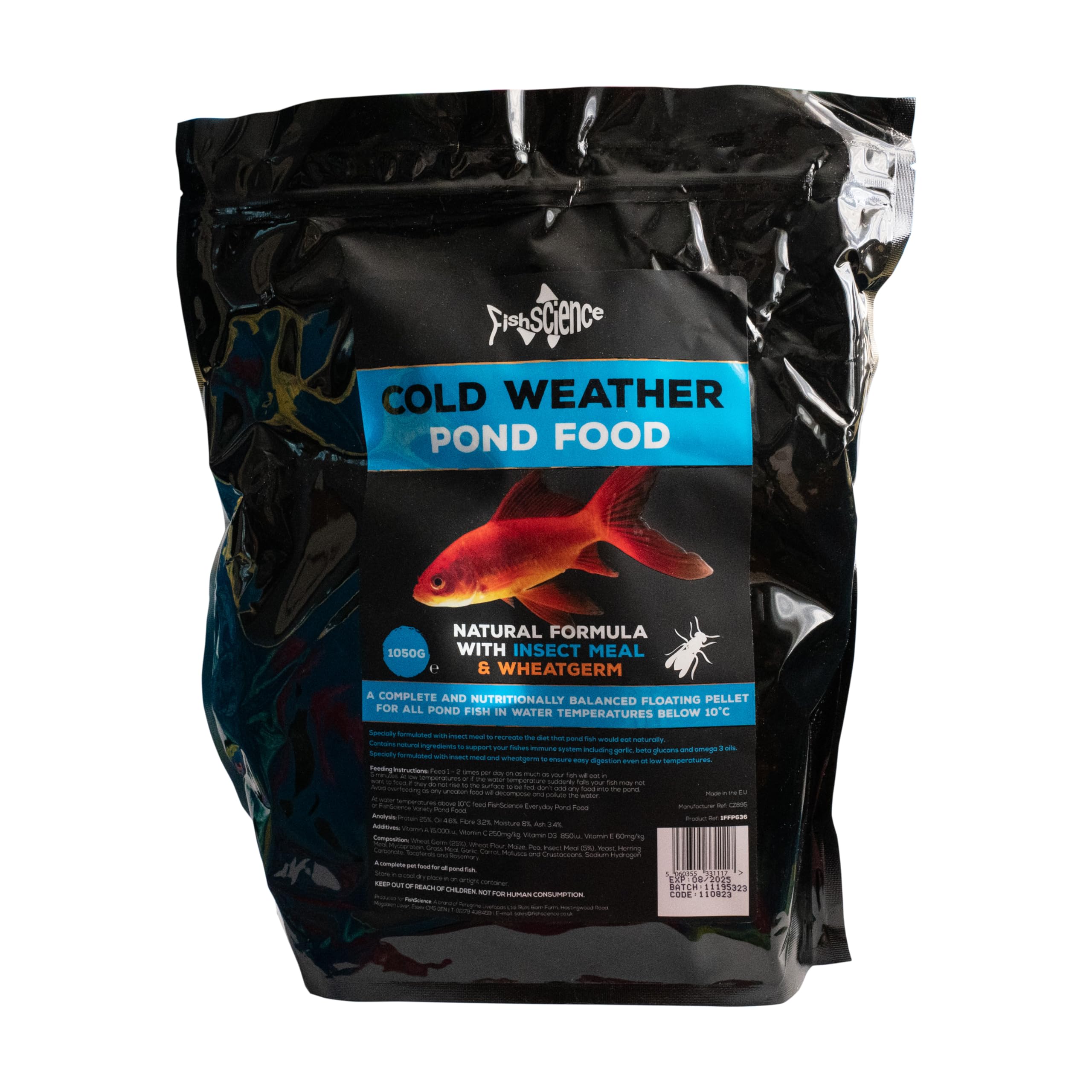 FishScience Cold Weather Floating Pellets 1050g (5L) | Fish Food for ...