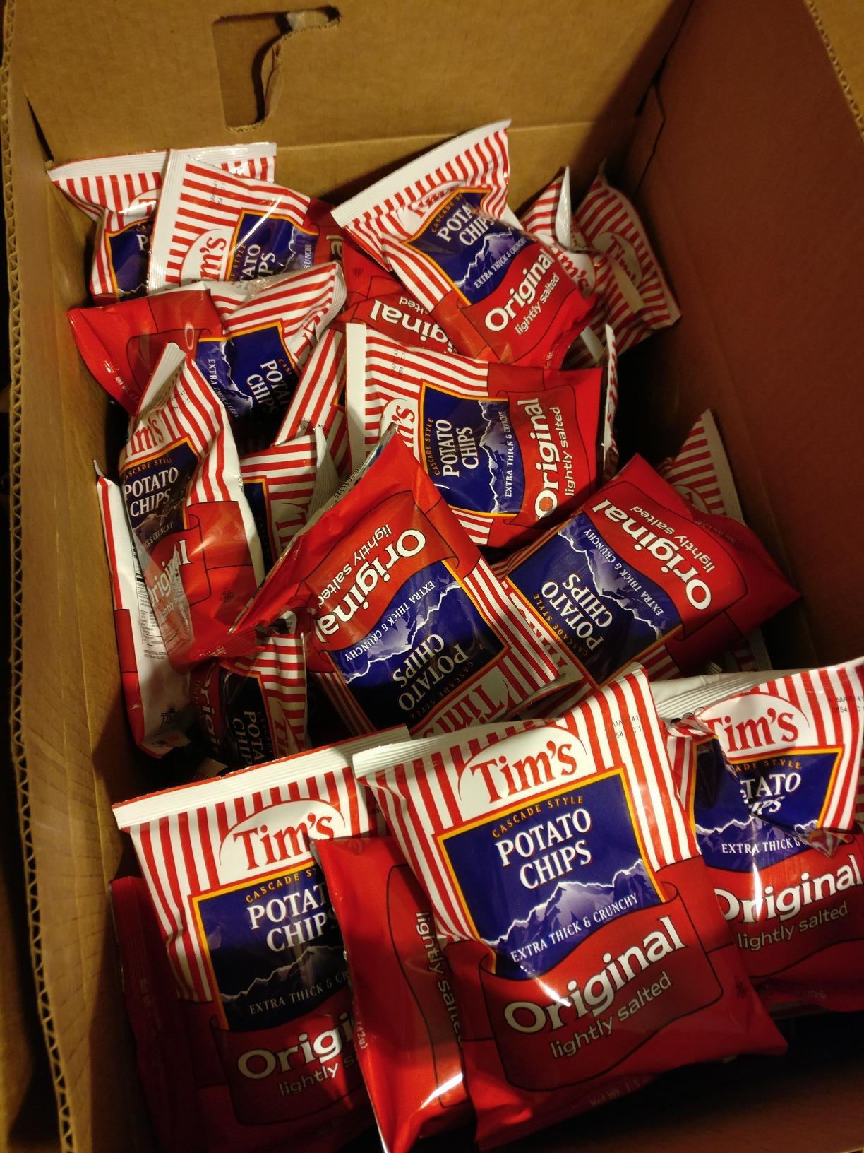 Amazon.com: Tim's Cascade Style Potato Chips, Variety Pack, 30 Count