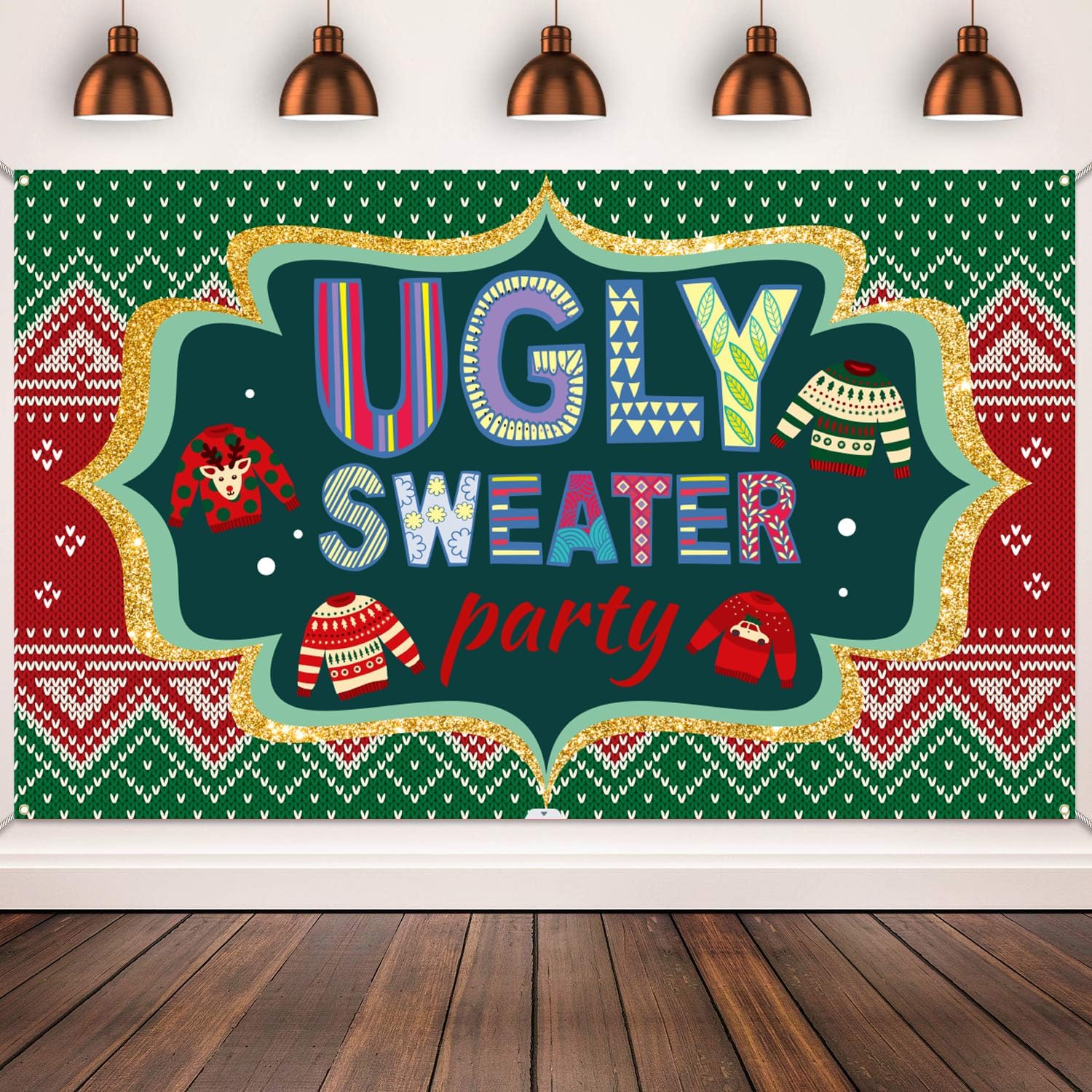 Amazon.com: Ugly Christmas Sweater Party Decorations - Ugly Sweater ...