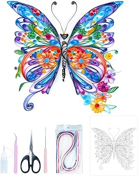 Amazon.com: Uniquilling Quilling Kit, Paper Quilling Kits, 16 * 20-in ...