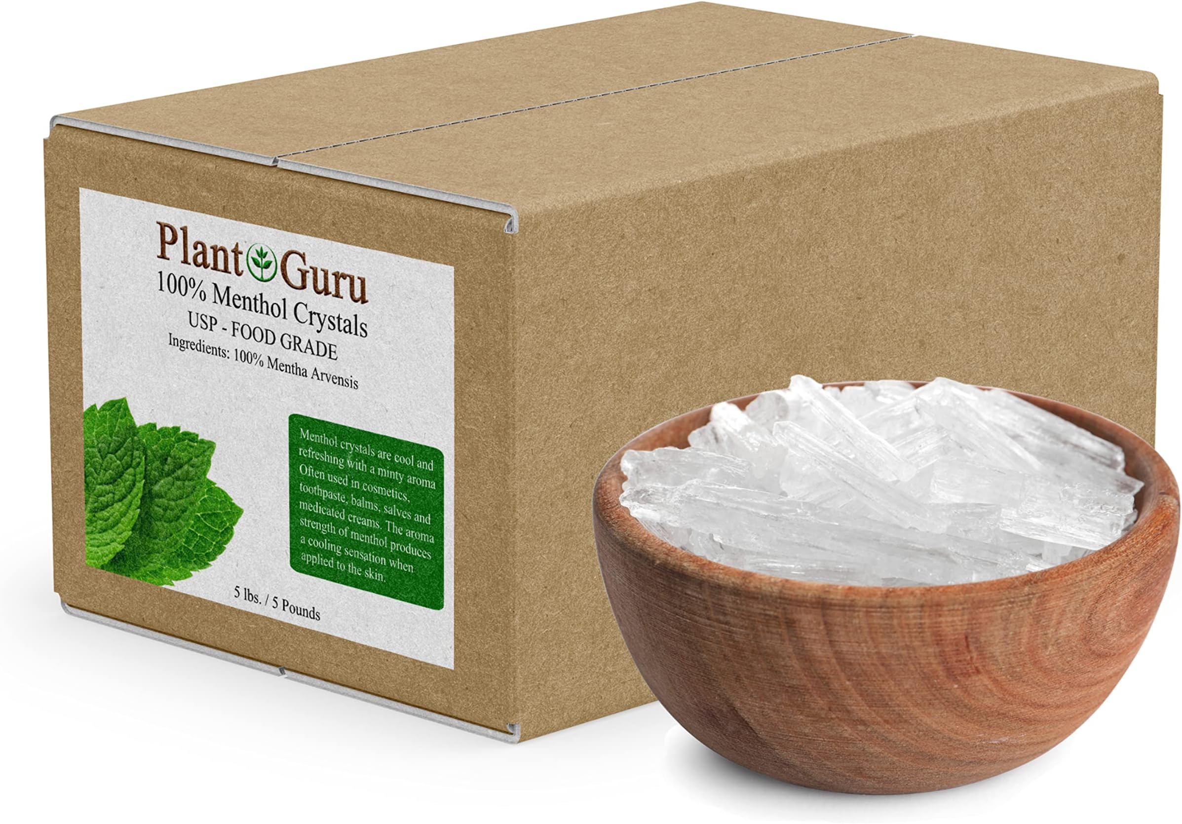 Amazon.com: Menthol Crystals 5 lbs. Bulk Wholesale Mentha Arvensis 100% ...