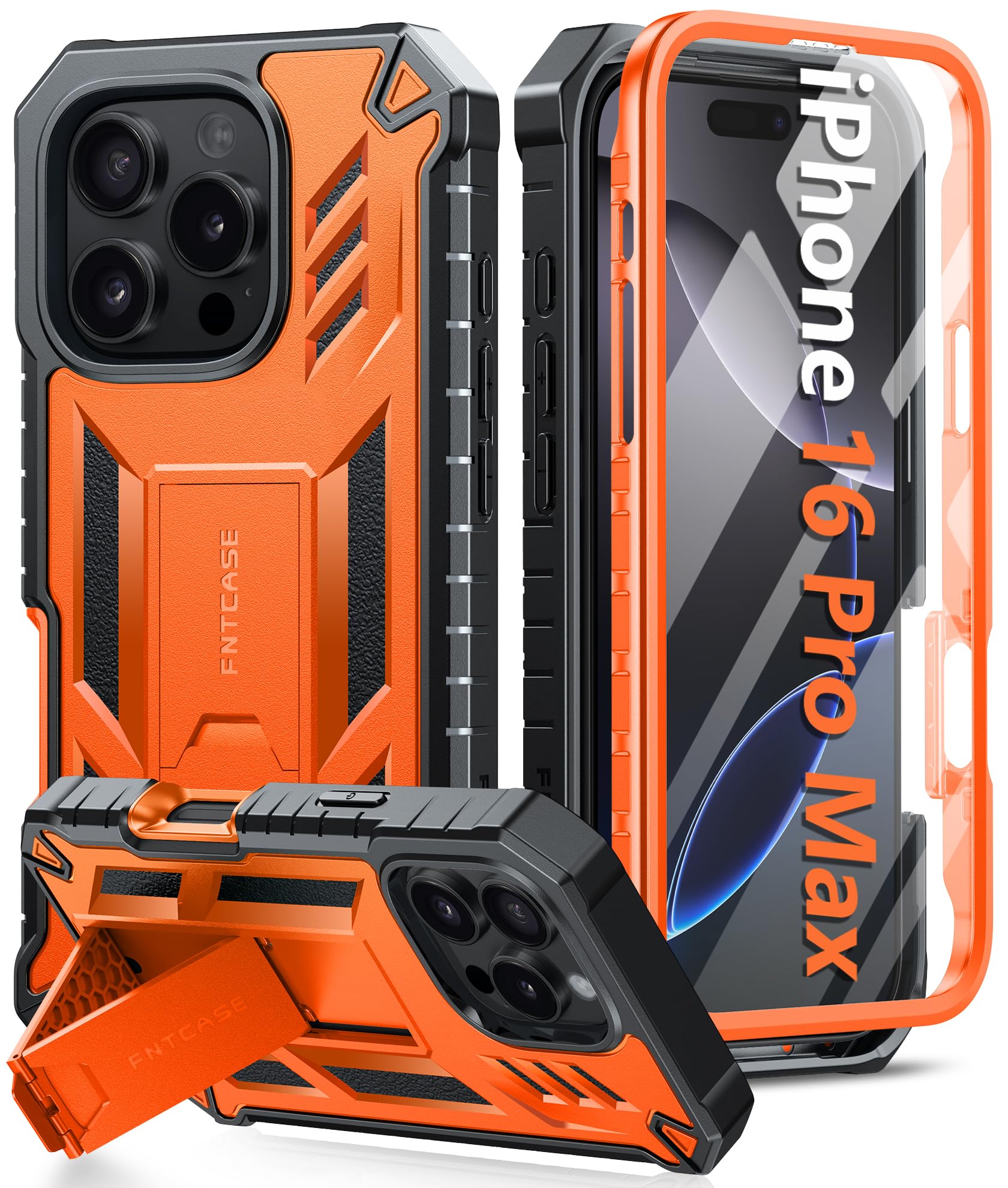 Amazon.com: FNTCASE for iPhone 16 Pro-Max Case: Military Grade Drop ...