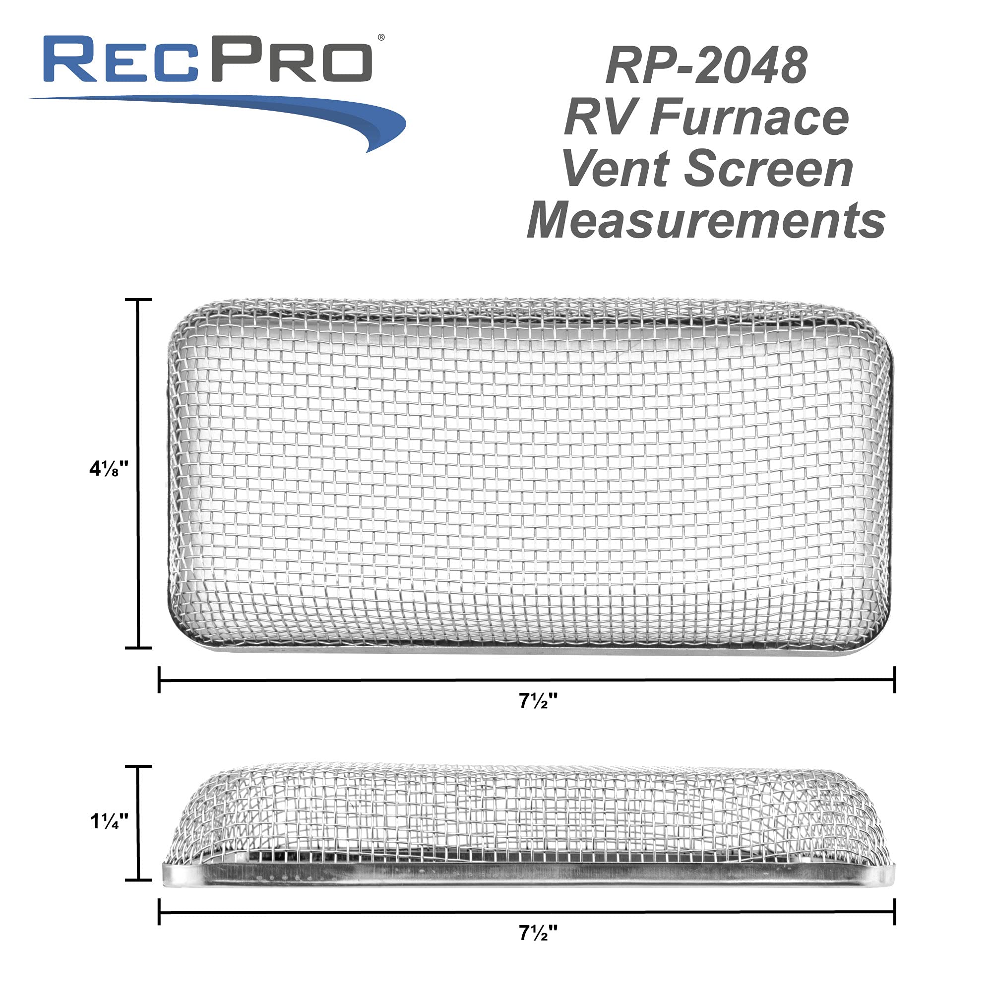Snapklik.com : RV Furnace Vent Cover 4" X 7.5" Includes Installation ...