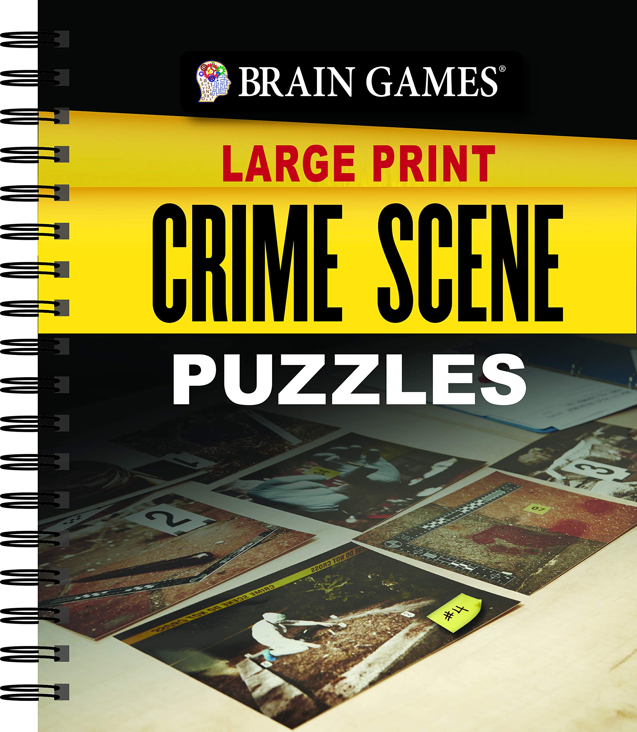 Amazon.com: Brain Games Large Print - Crime Scene Puzzles ...